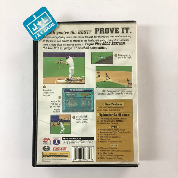 Triple Play Gold Edition - (SG) SEGA Genesis [Pre-Owned] – J&L Video Games New York City