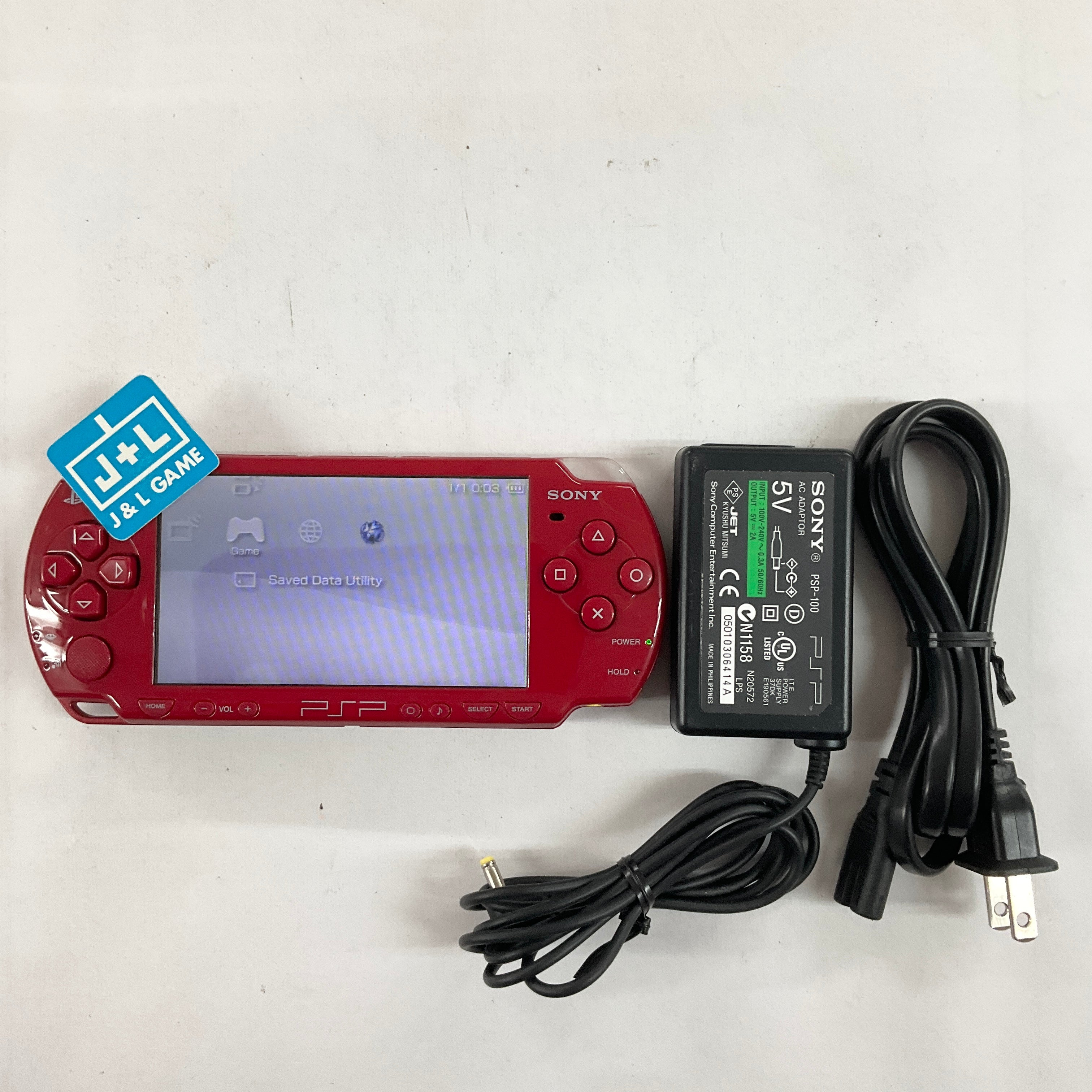 Sony PlayStation Portable 2000 Console (Red) - Sony PSP [Pre-Owned] | J&L Game