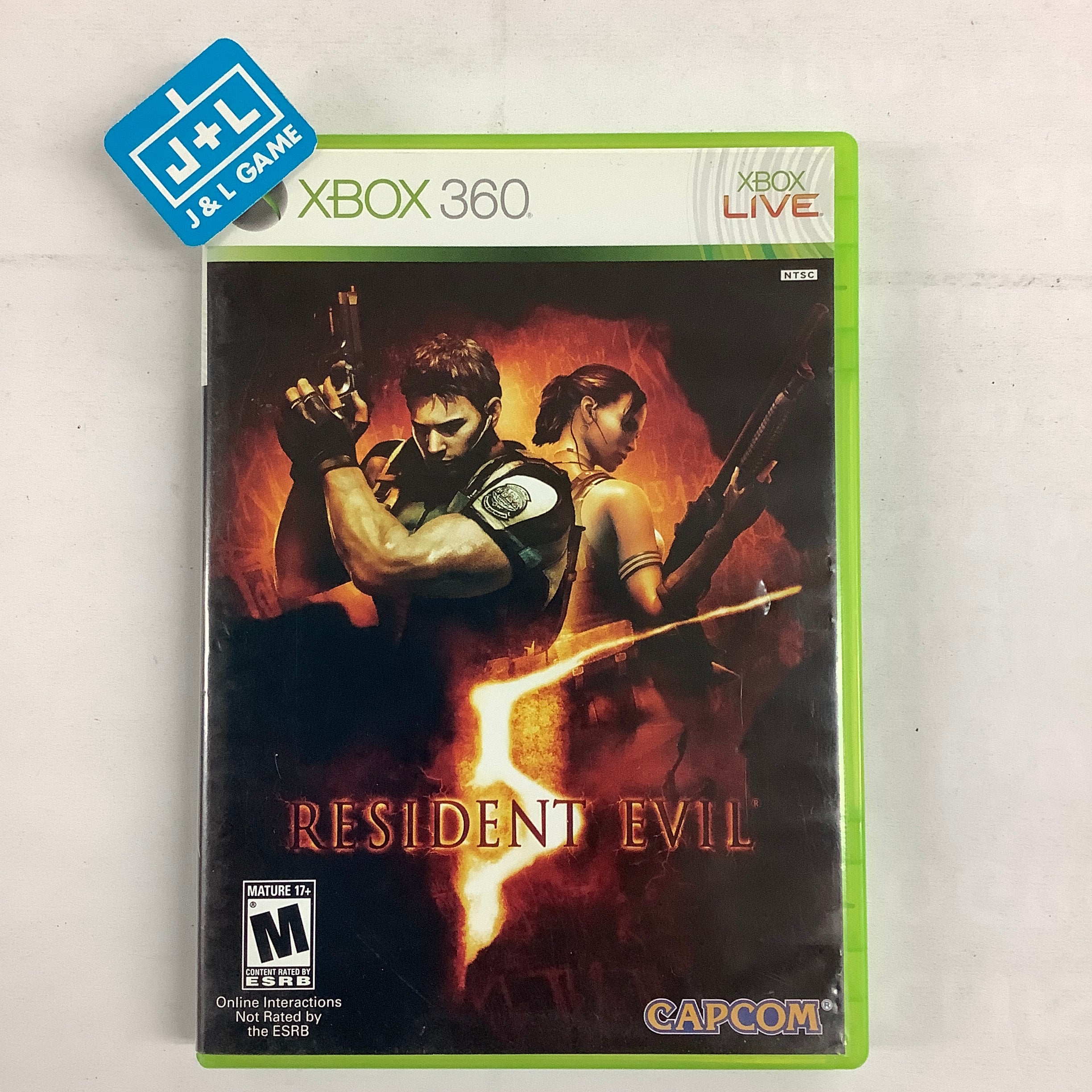 Resident Evil 5 - Xbox 360 [Pre-Owned] | J&L Game