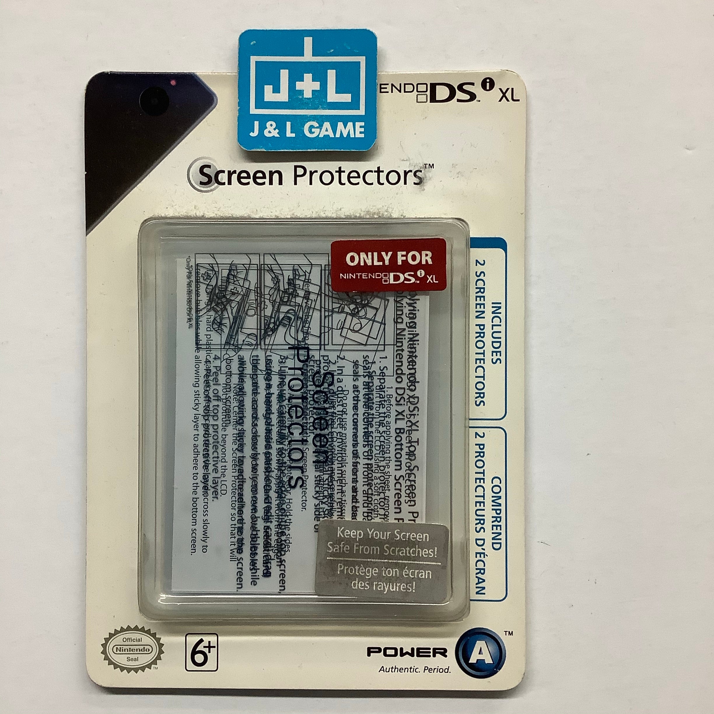 PowerA Nintendo DSi XL Screen Protectors - (NDS) Nintendo DS | J&L Game