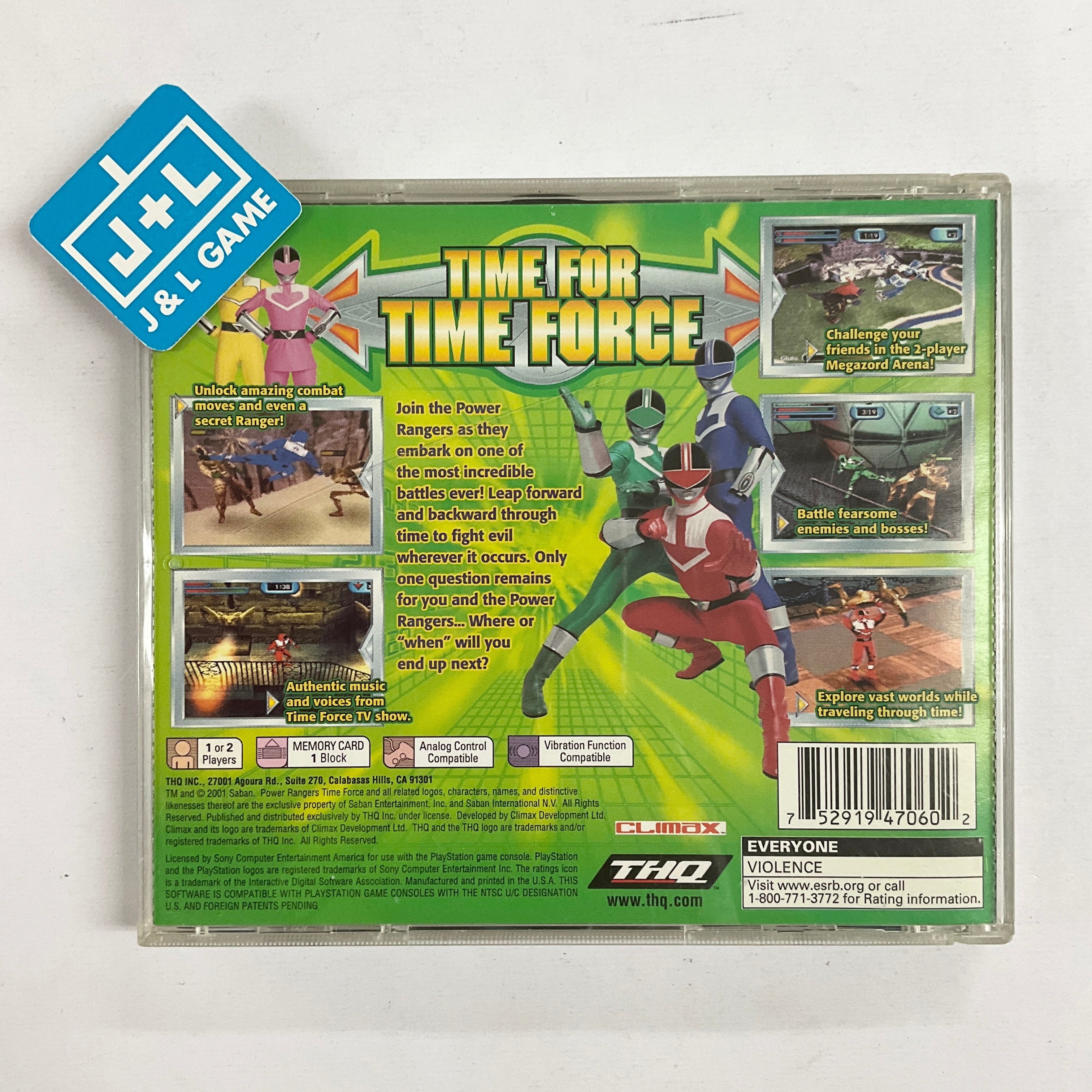 Saban's Power Rangers: Time Force - (PS1) Playstation 1 [Pre-Owned] | J ...