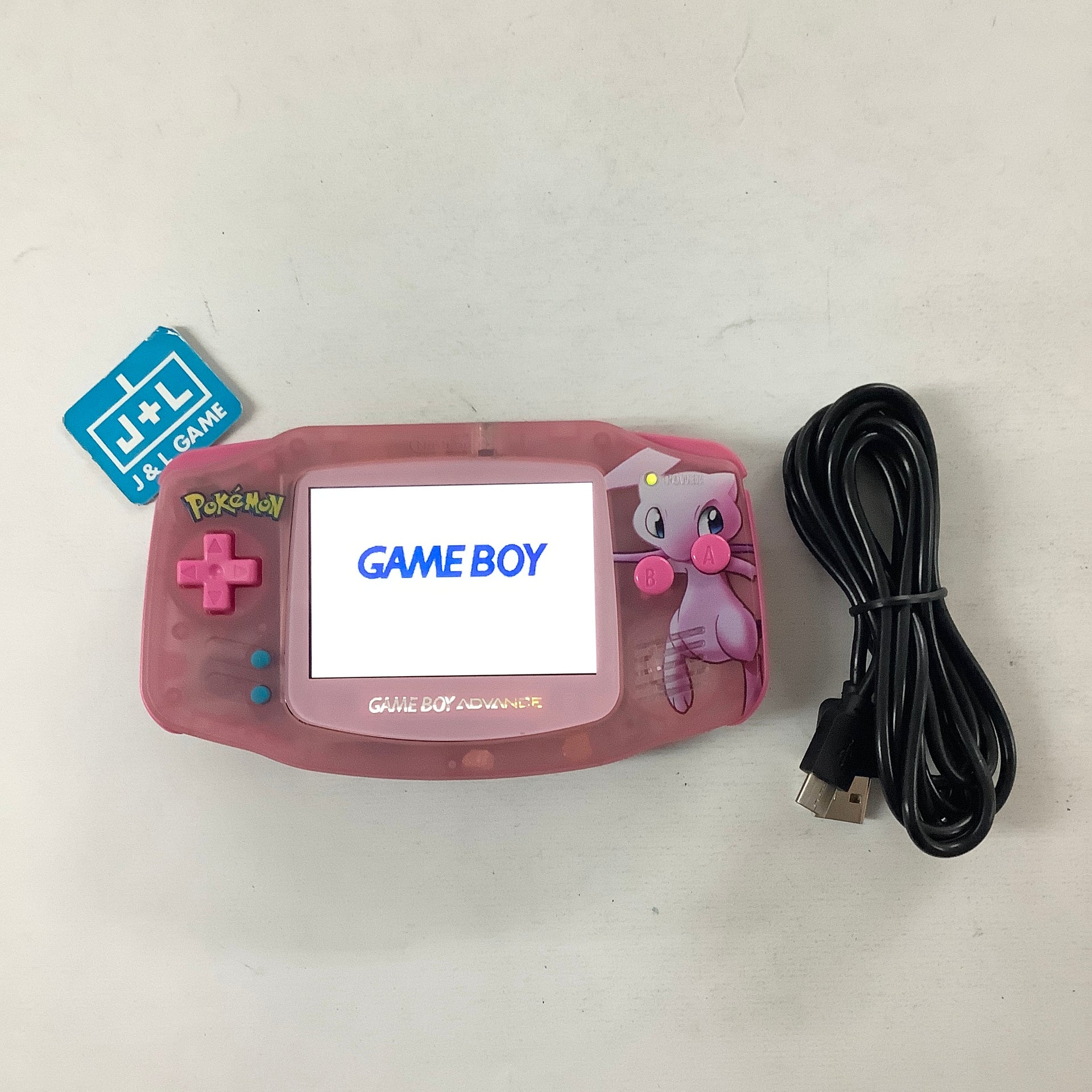 Nintendo Game Boy Advance Console (Clear Pink Custom with Backlight ...