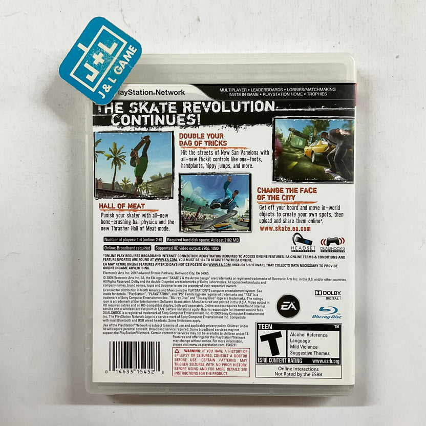 Skate 2 - (PS3) PlayStation 3 [Pre-Owned] | J&L Game