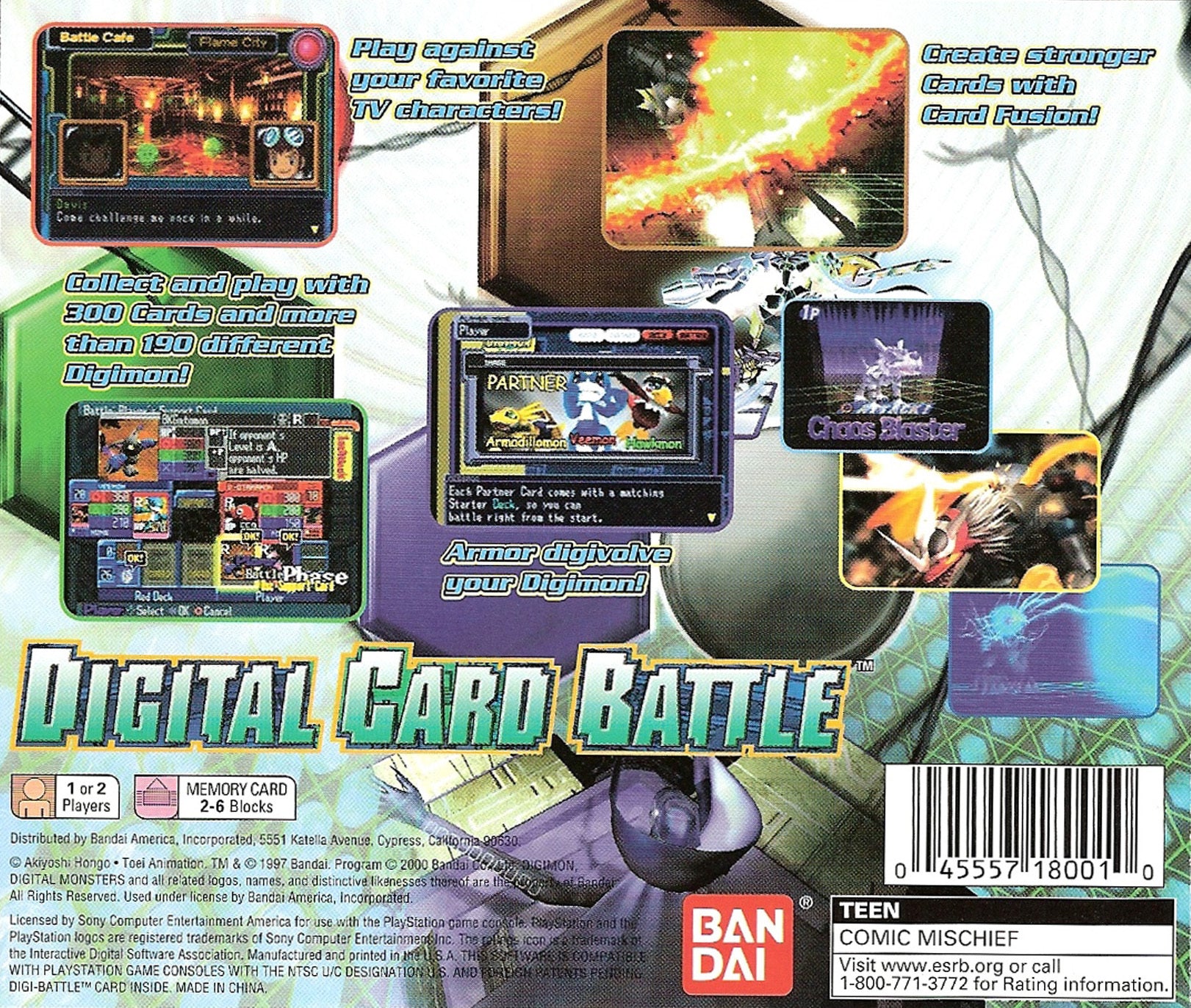 Digimon Digital Card Battle - (PS1) Playstation 1 [Pre-Owned] | J&L Game