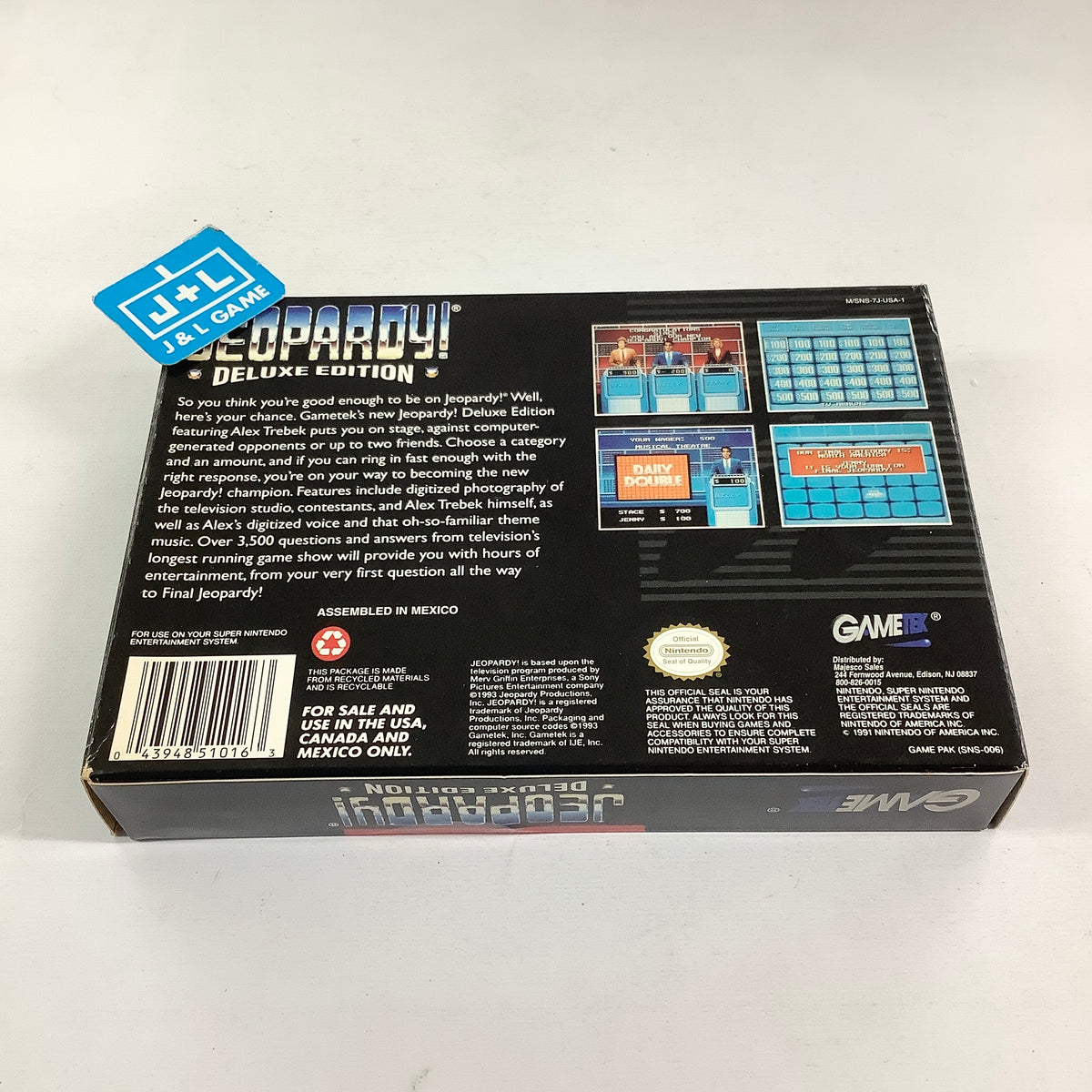Jeopardy! Deluxe Edition - (SNES) Super Nintendo [Pre-Owned] | J&L Game