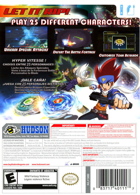 Beyblade: Metal Fusion - Battle Fortress - Nintendo Wii [Pre-Owned] | J ...