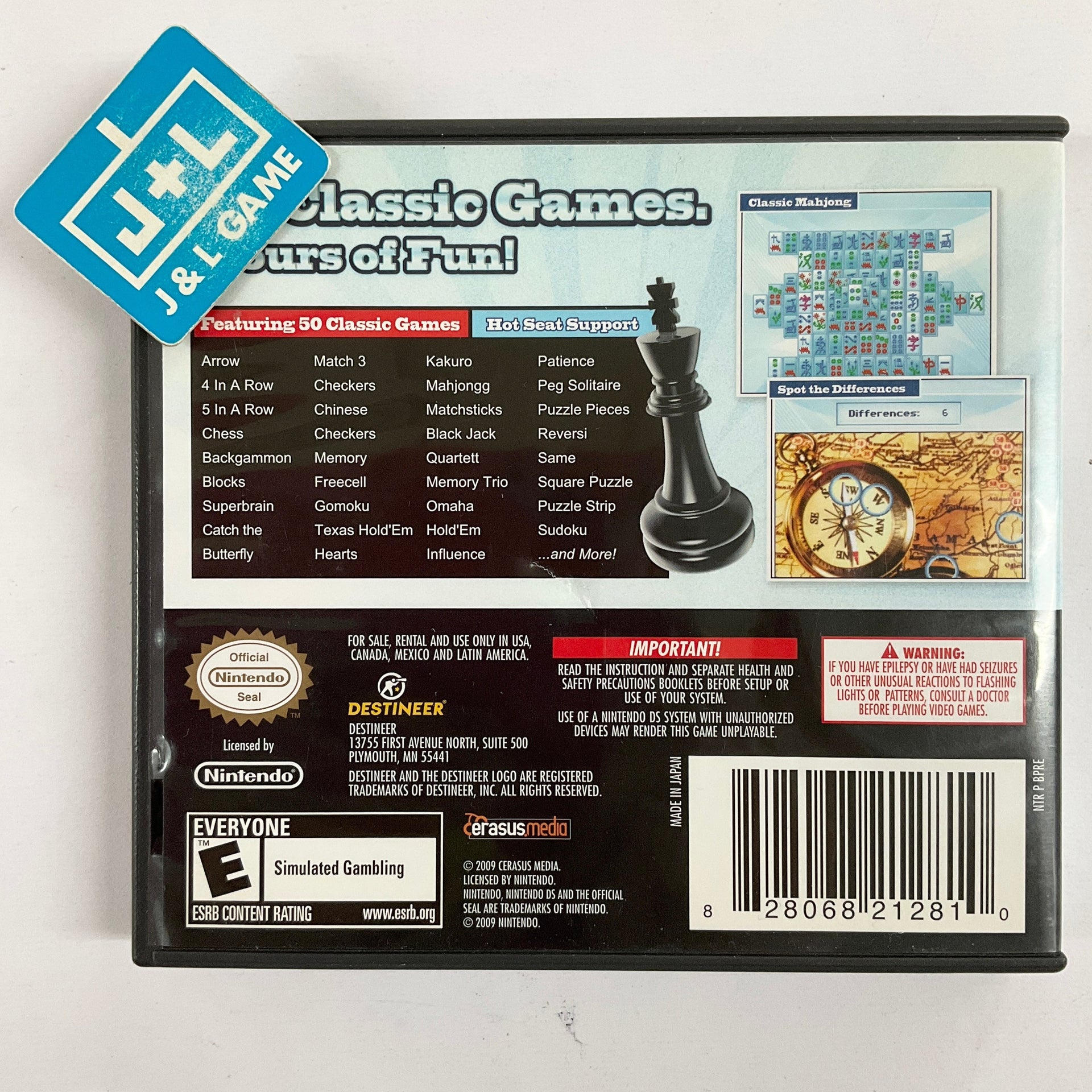 50 Classic Games - (NDS) Nintendo DS [Pre-Owned] | J&L Game