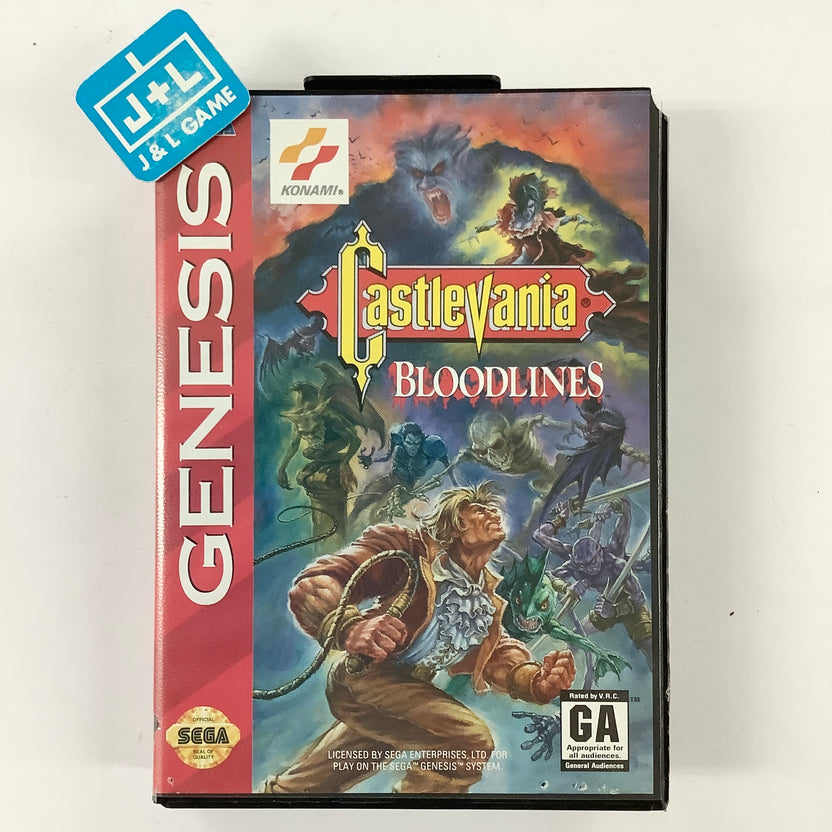 Castlevania: Bloodlines - (SG) SEGA Genesis [Pre-Owned] | J&L Game