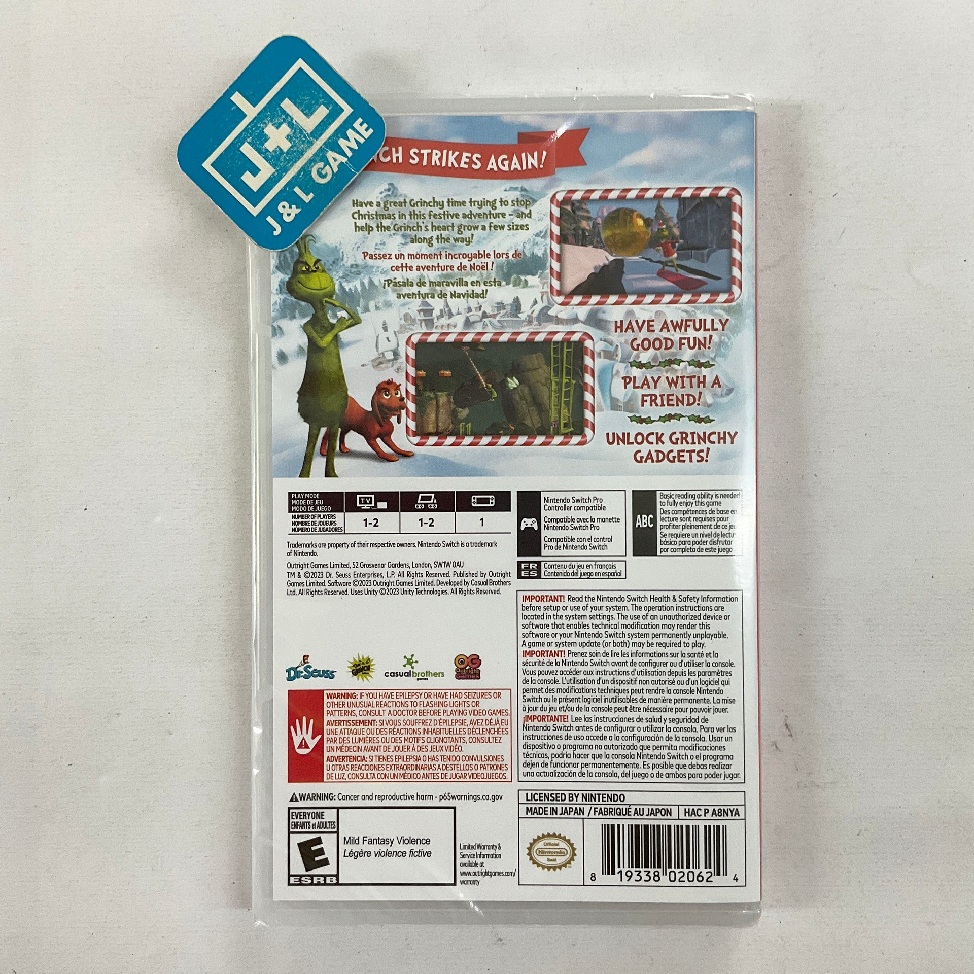 The Grinch: Christmas Adventures - (NSW) Nintendo Switch | J&L Game