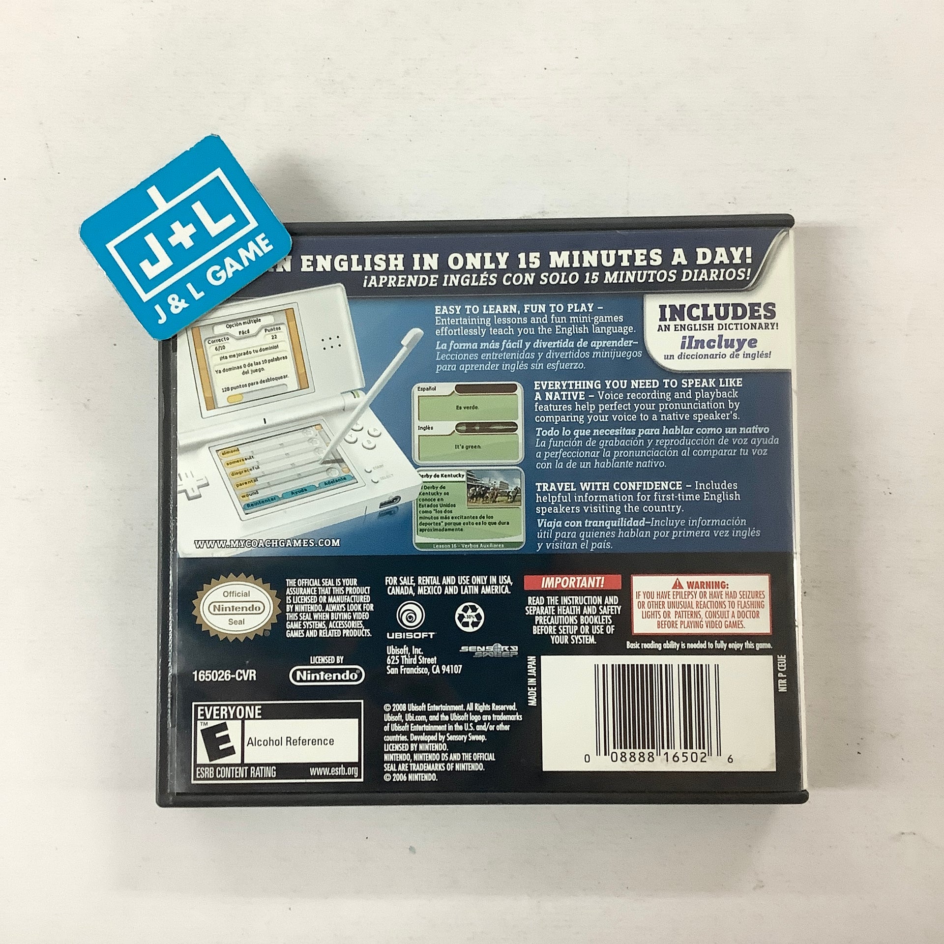 My English Coach: Para Hispanoparlantes - (NDS) Nintendo DS [Pre-Owned ...