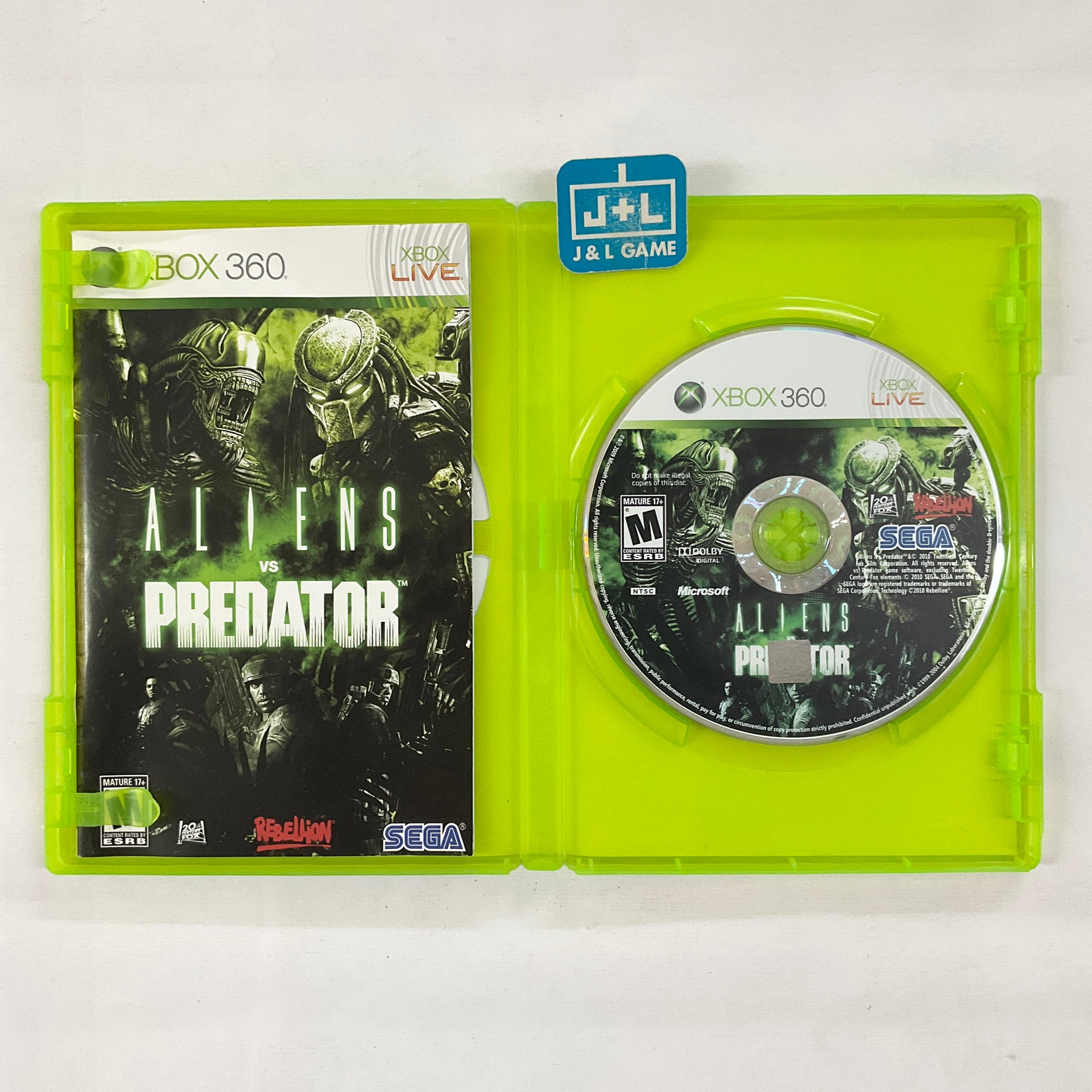 Aliens vs. Predator - Xbox 360 [Pre-Owned] | J&L Game