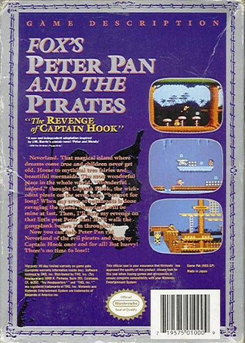 Fox's Peter Pan & the Pirates - (NES) Nintendo Entertainment System [P ...