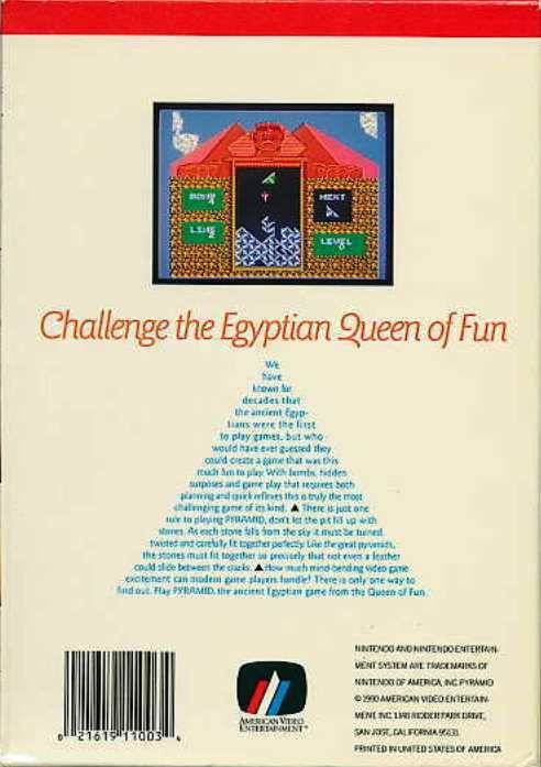 Pyramid - (NES) Nintendo Entertainment System [Pre-Owned] | J&L Game