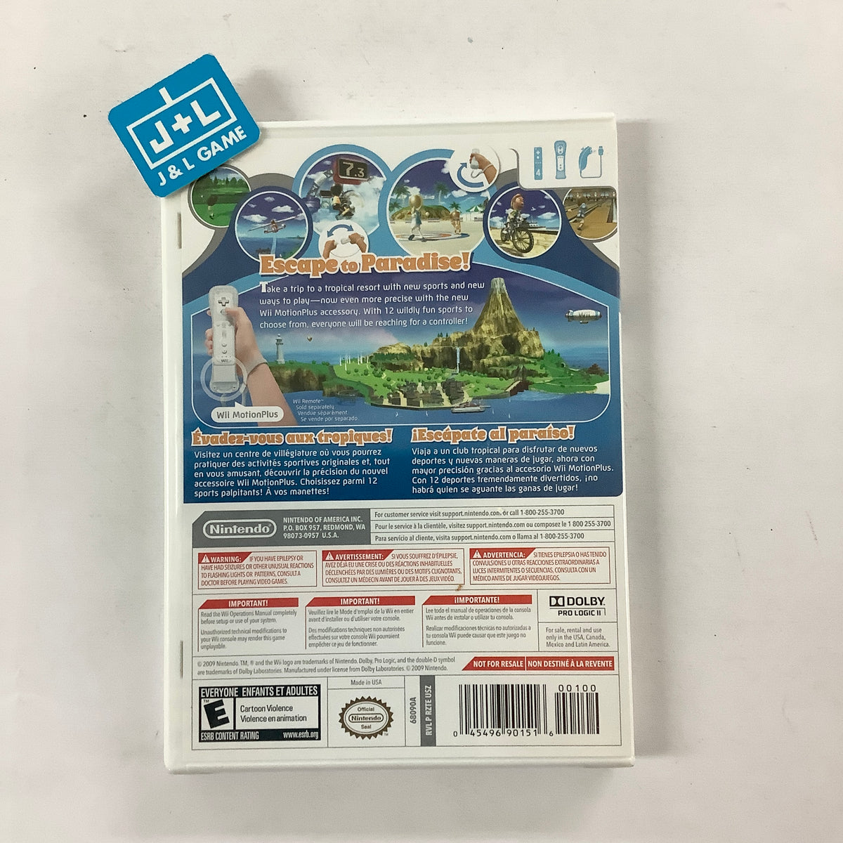 Wii Sports Resort - Nintendo Wii | J&L Game