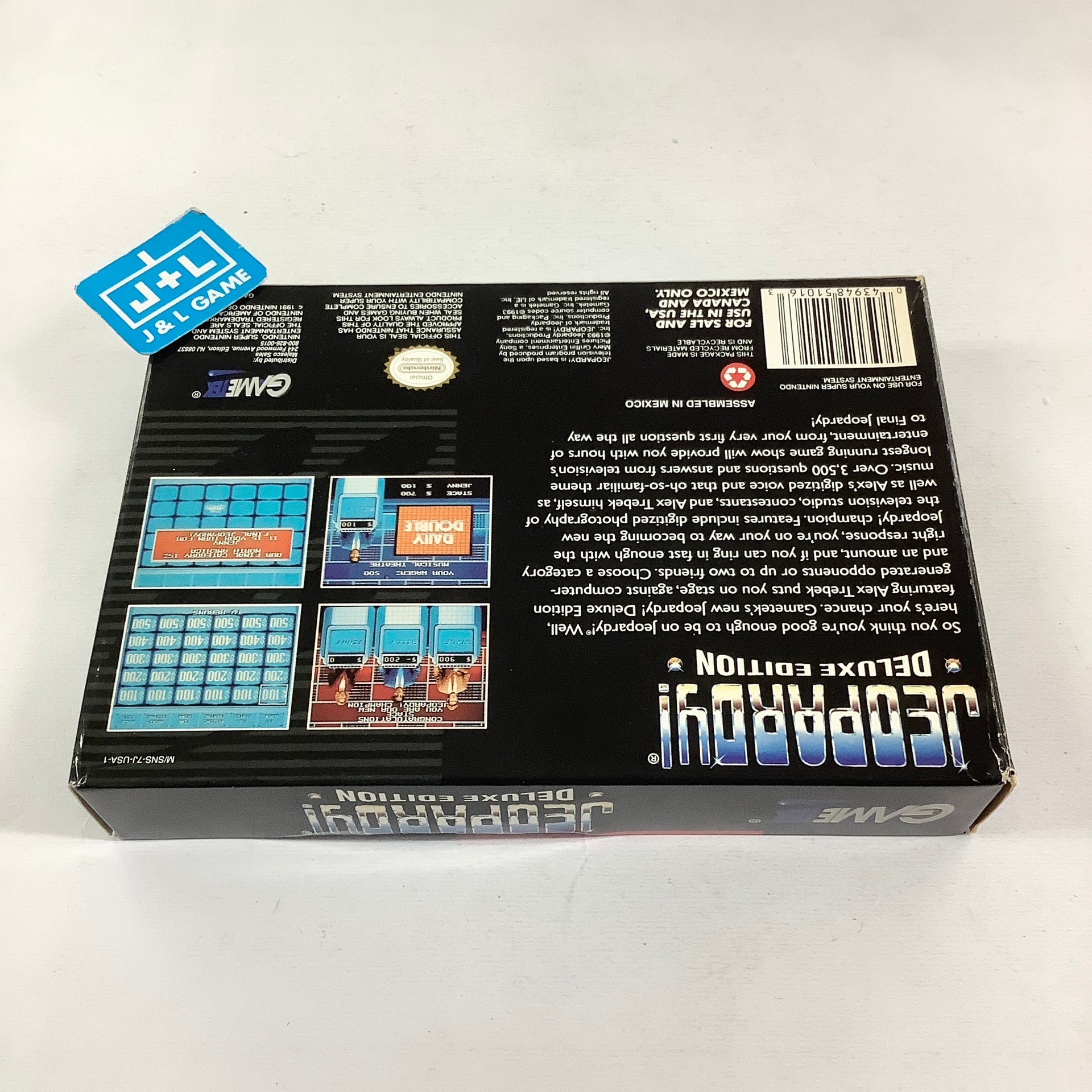 Jeopardy! Deluxe Edition - (SNES) Super Nintendo [Pre-Owned] | J&L Game