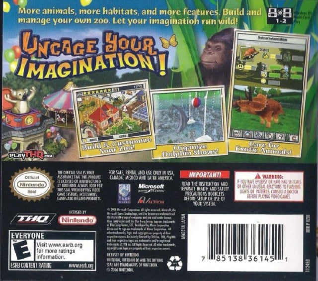 Zoo Tycoon 2 DS - (NDS) Nintendo DS [Pre-Owned] | J&L Game