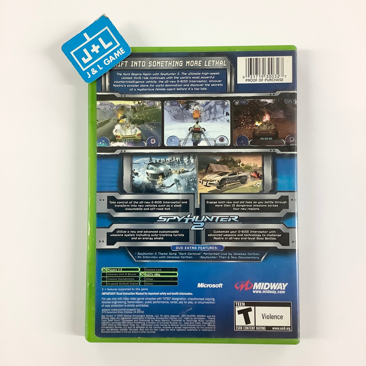 Spy Hunter 2 - (XB) Xbox [Pre-Owned] | J&L Game