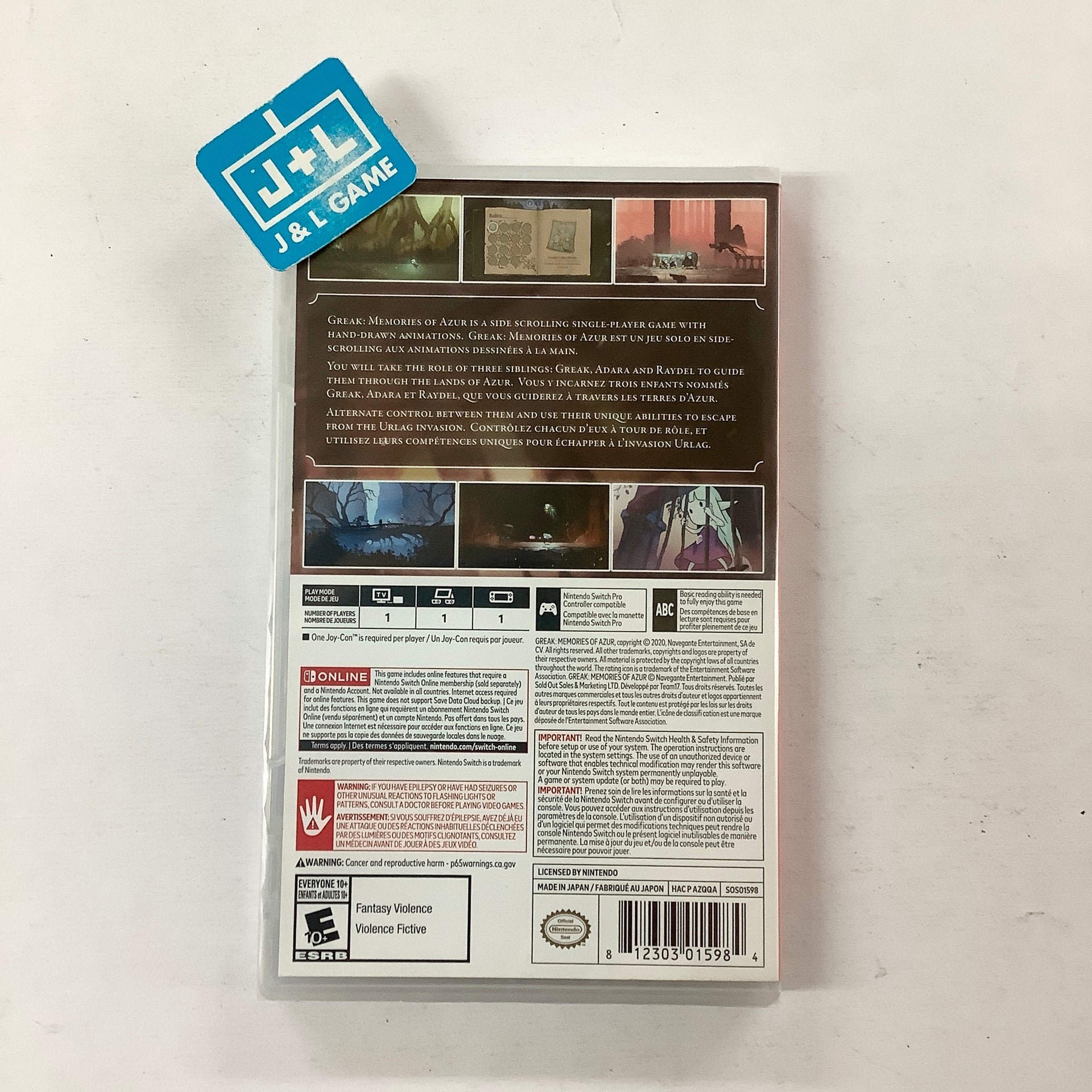 Greak: Memories of Azur - (NSW) Nintendo Switch | J&L Game