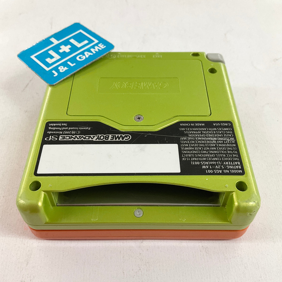 Nintendo Game Boy Advance SP Console AGS-001 (Spice Orange/Lime Green ...