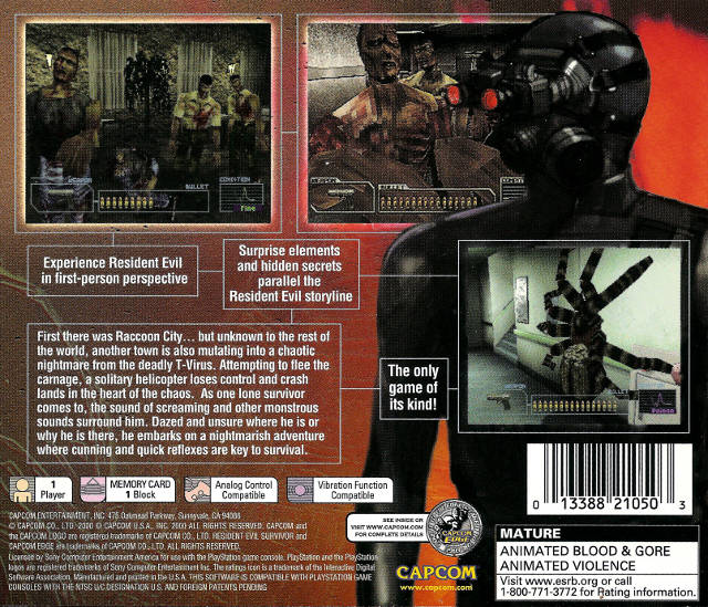Resident Evil Survivor PS1 PlayStation 1 Pre Owned J L Game