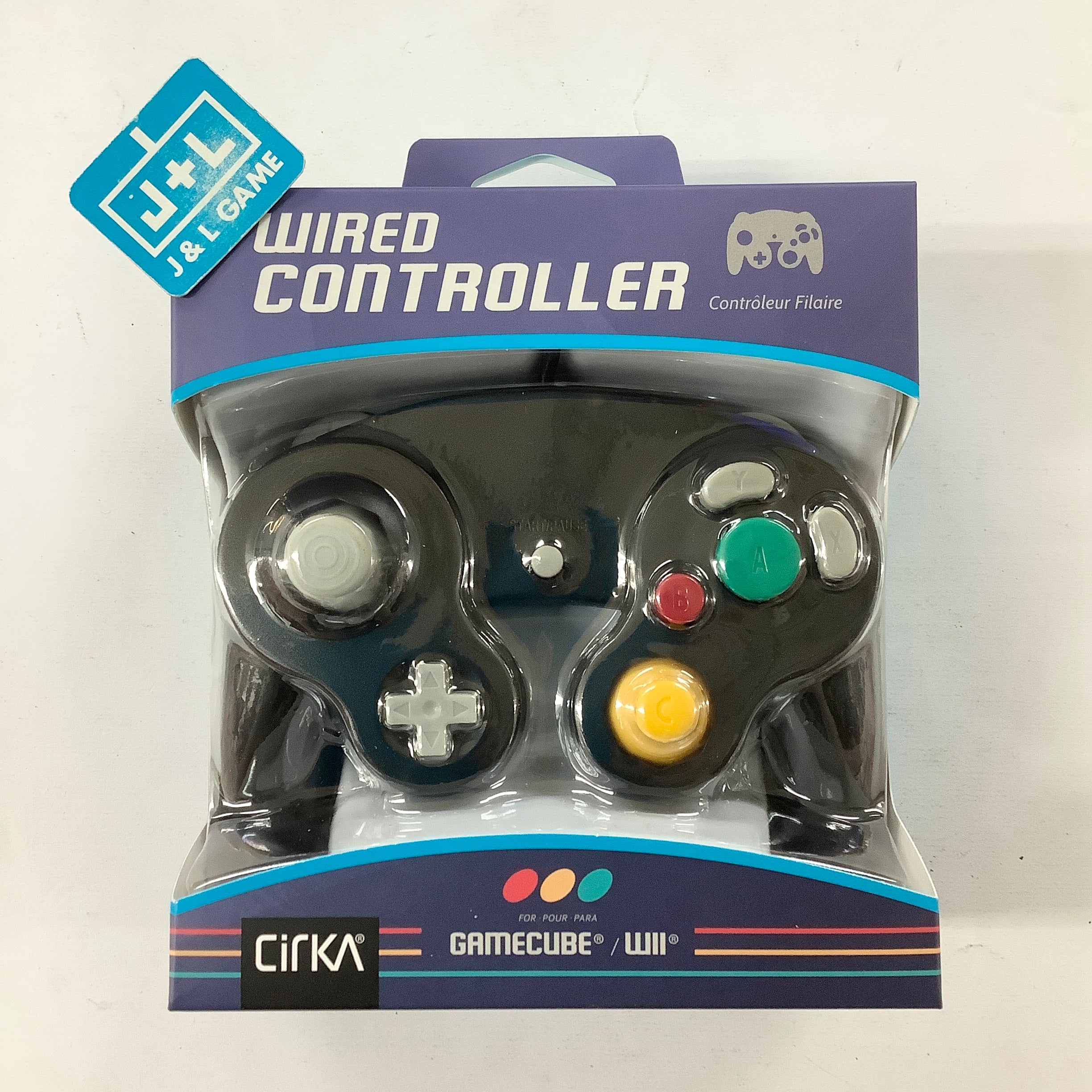 CirKa GameCube/Wii Wired Controller (Black) - (GC) GameCube | J&L Game