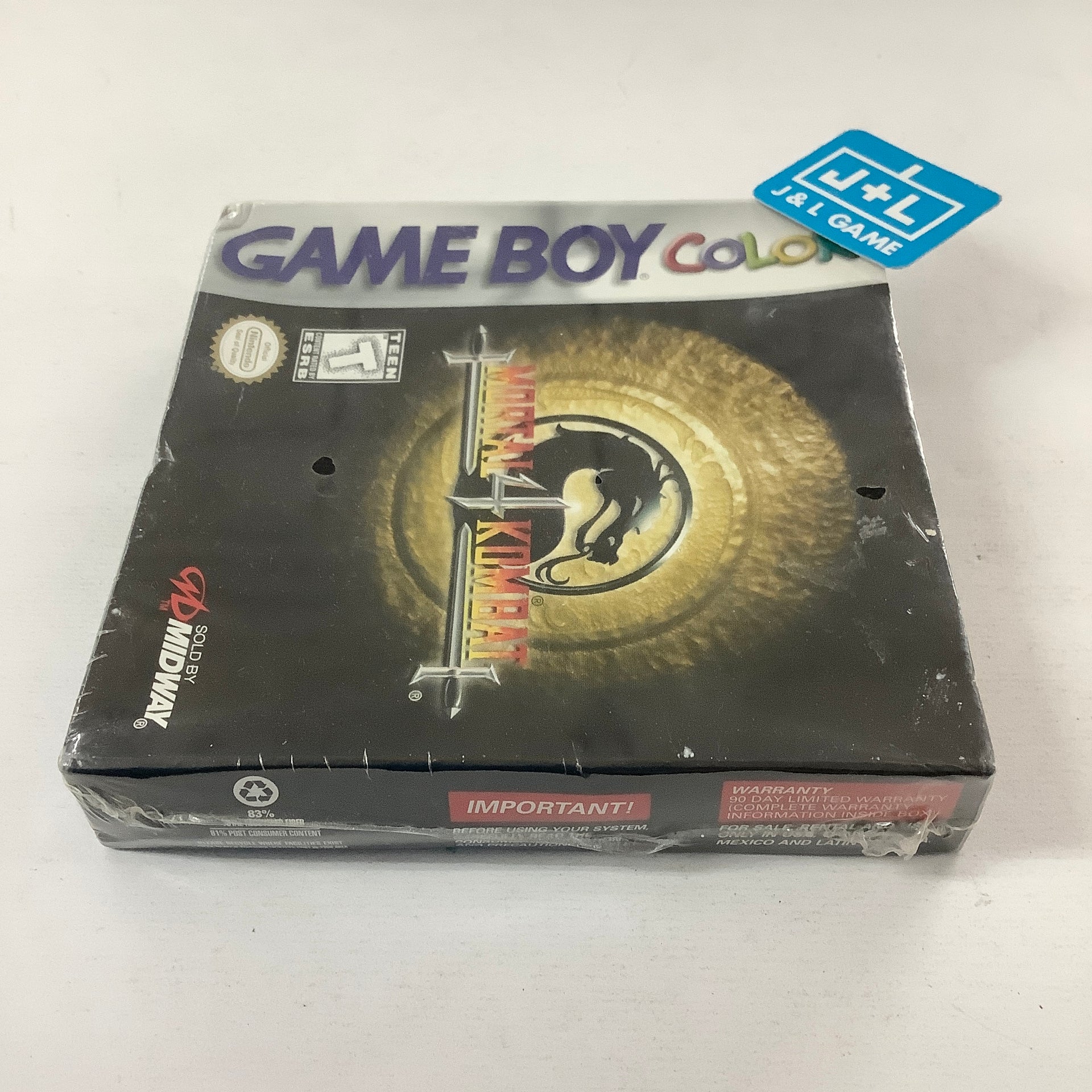 Mortal Kombat 4 - (GBC) Game Boy Color | J&L Game