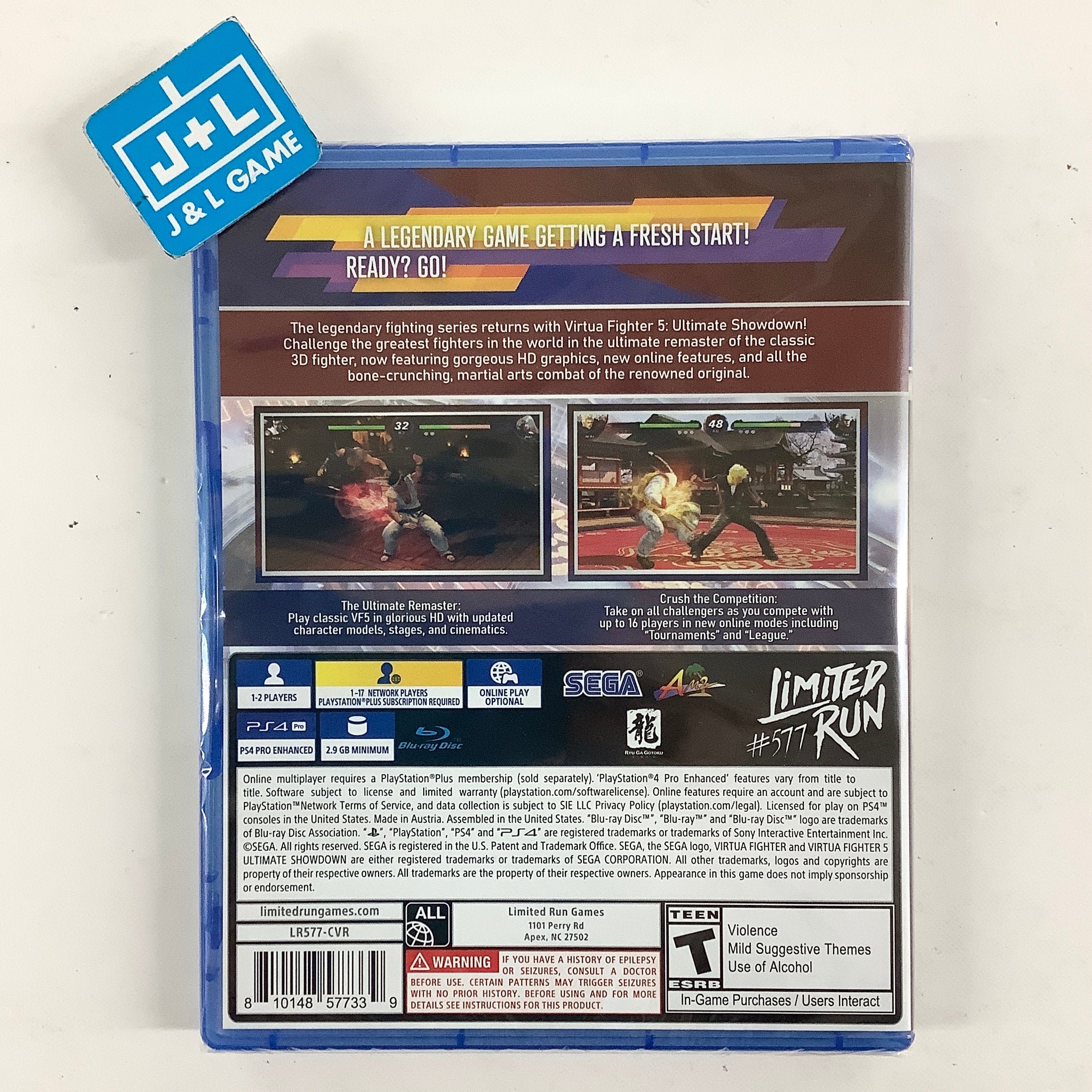 Virtua Fighter 5 Ultimate Showdown Version 2.0 (Limited Run #577) - (P ...