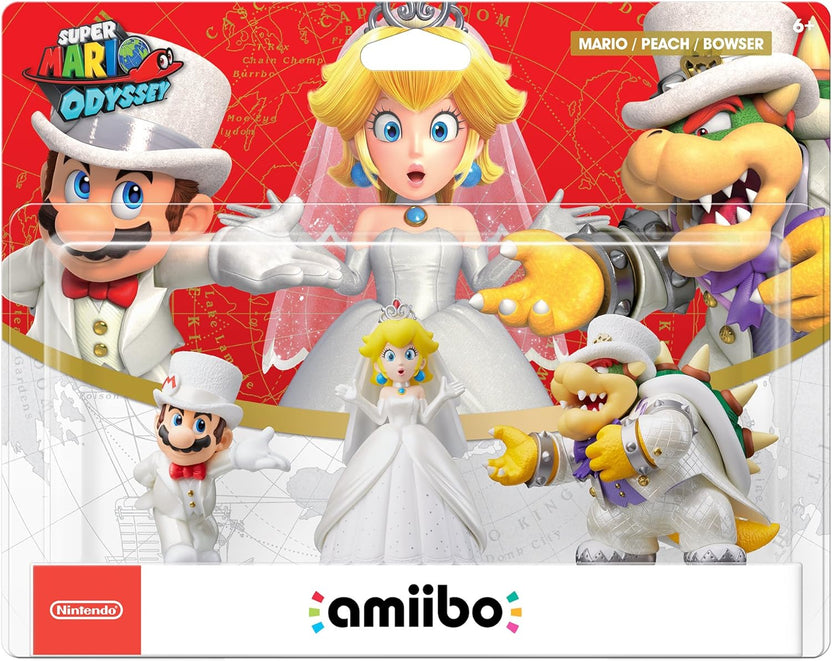Mario & Peach & Bowser Wedding Set (Super Mario Odyssey) - Nintendo Sw ...