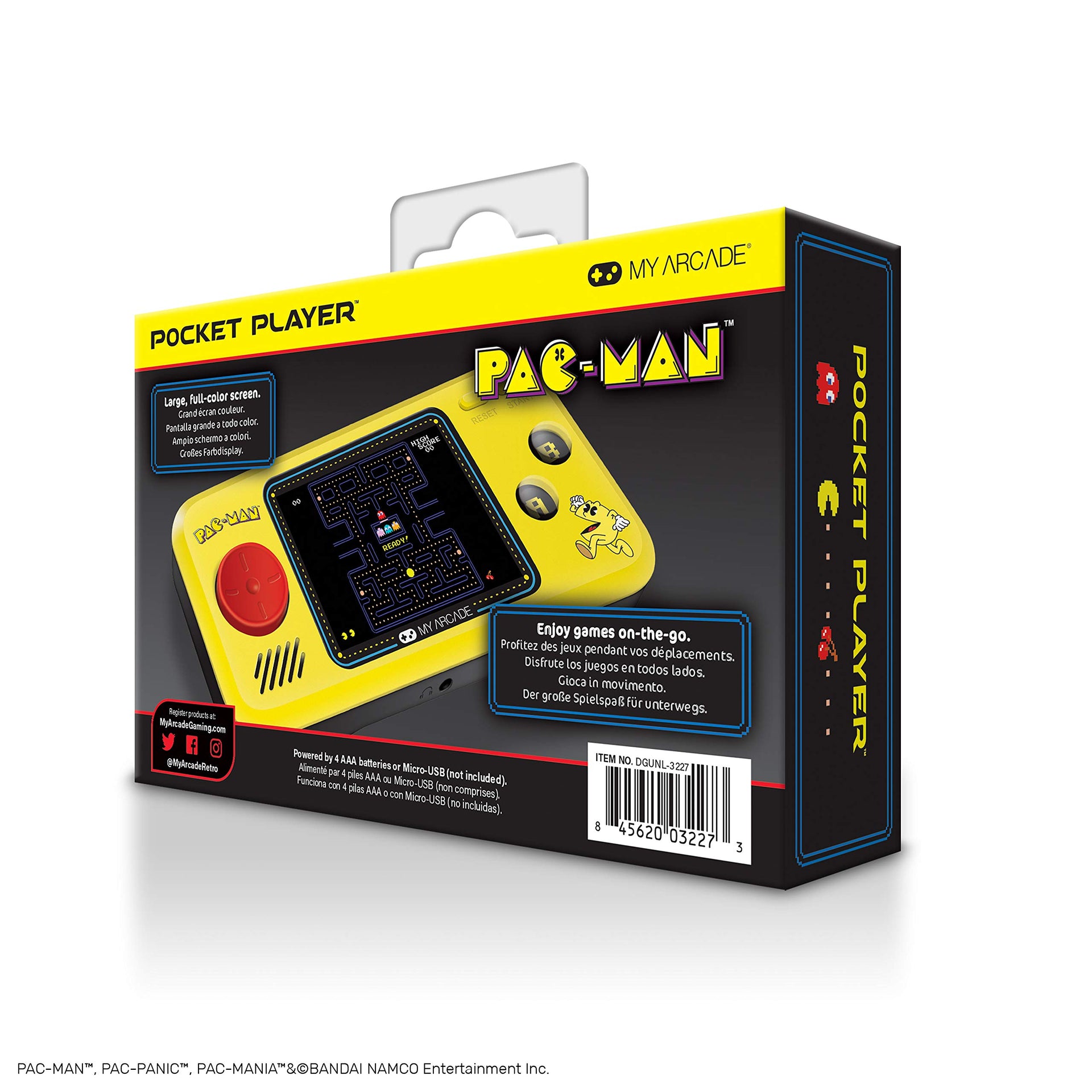 My Arcade Pocket Player (Pac-Man, Pac-Panic, Pac-Mania) | J&L Game