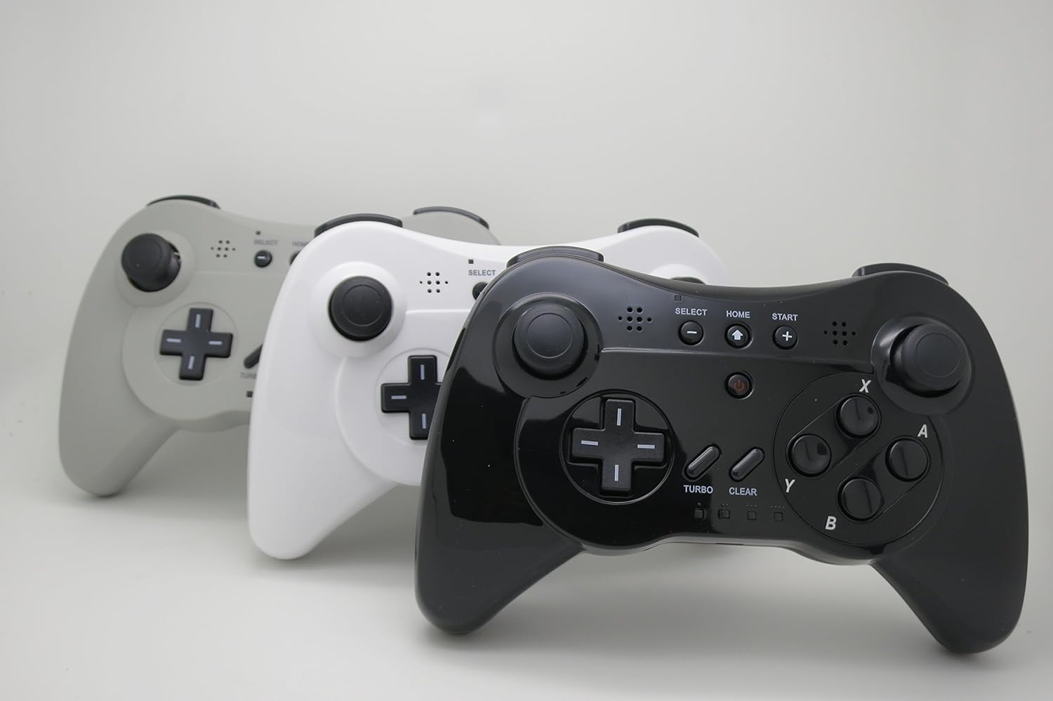 NEXiLUX Wii U Wireless 3-in-1 Classic Pro Controller Gamepad (White ...