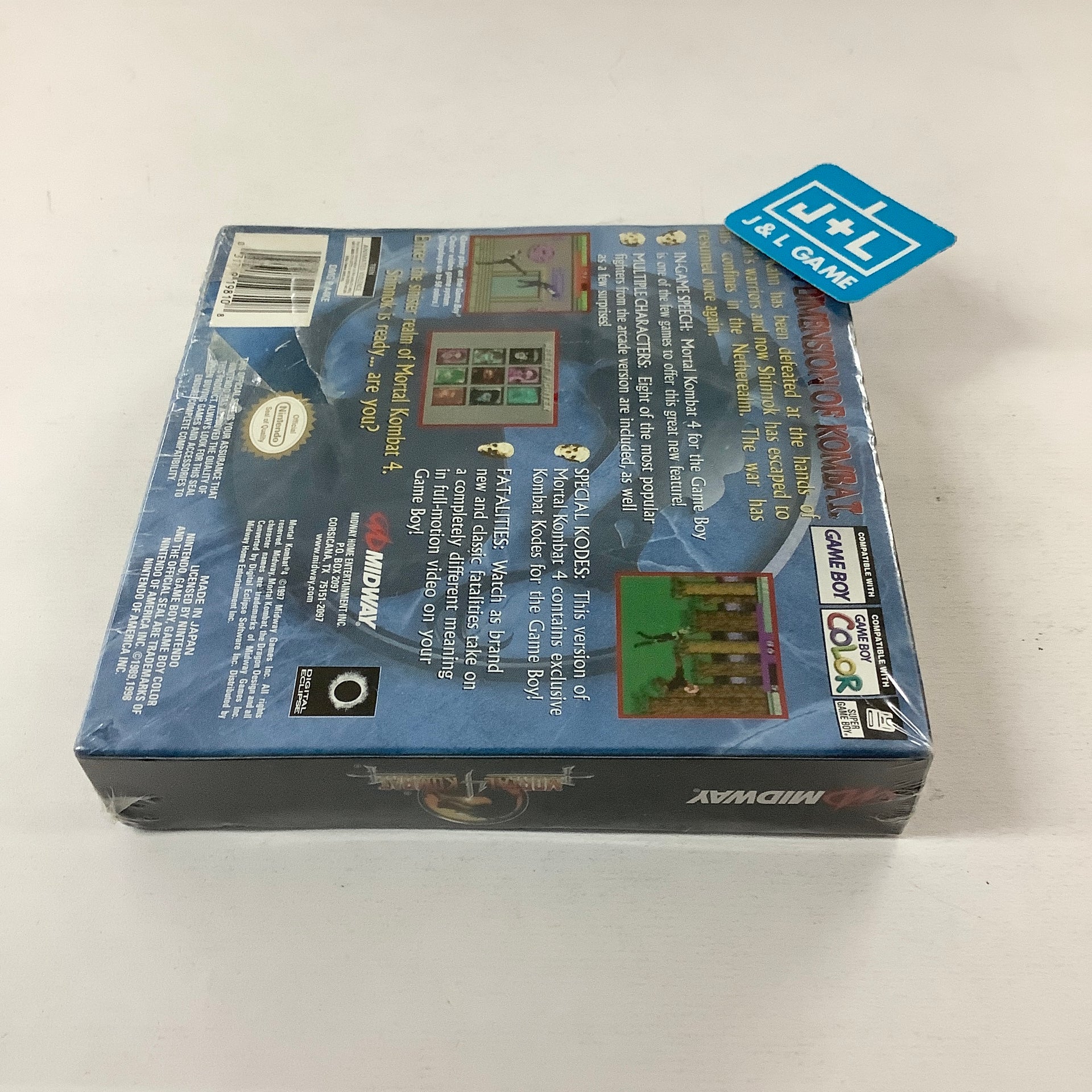 Mortal Kombat 4 - (GBC) Game Boy Color | J&L Game