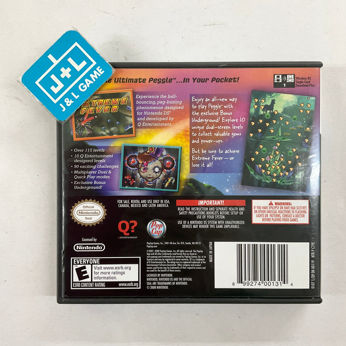 Peggle: Dual Shot - (NDS) Nintendo DS [Pre-Owned] | J&L Game