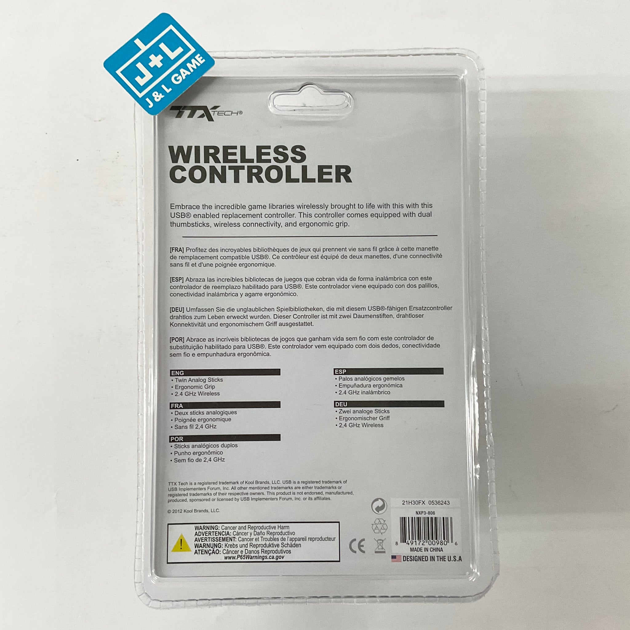 TTX Playstation 3 Universal Wireless Controller (Blue) - (PS3) PlaySta ...