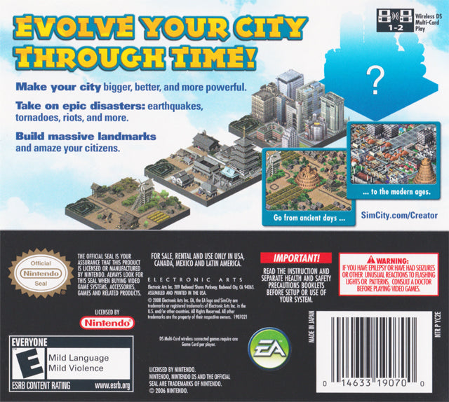 SimCity Creator - (NDS) Nintendo DS [Pre-Owned] | J&L Game