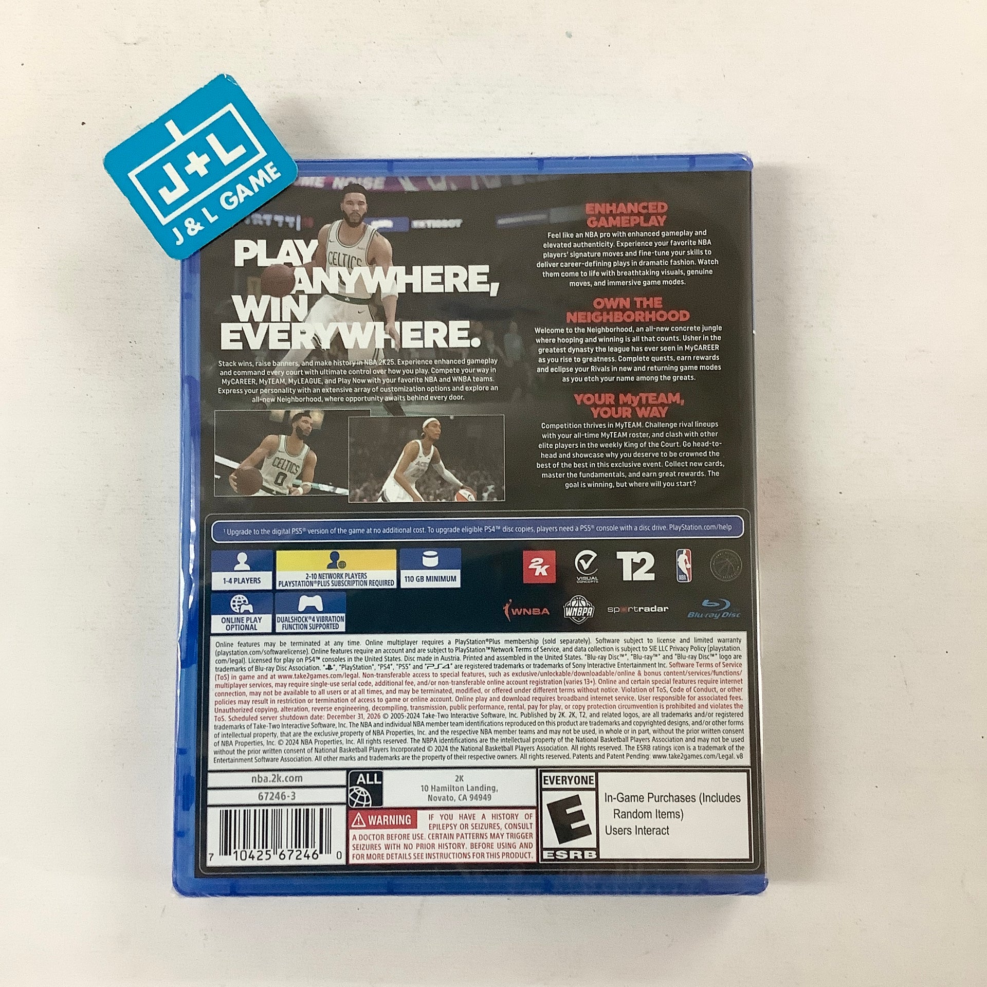 NBA 2K25 - (PS4) PlayStation 4 | J&L Game