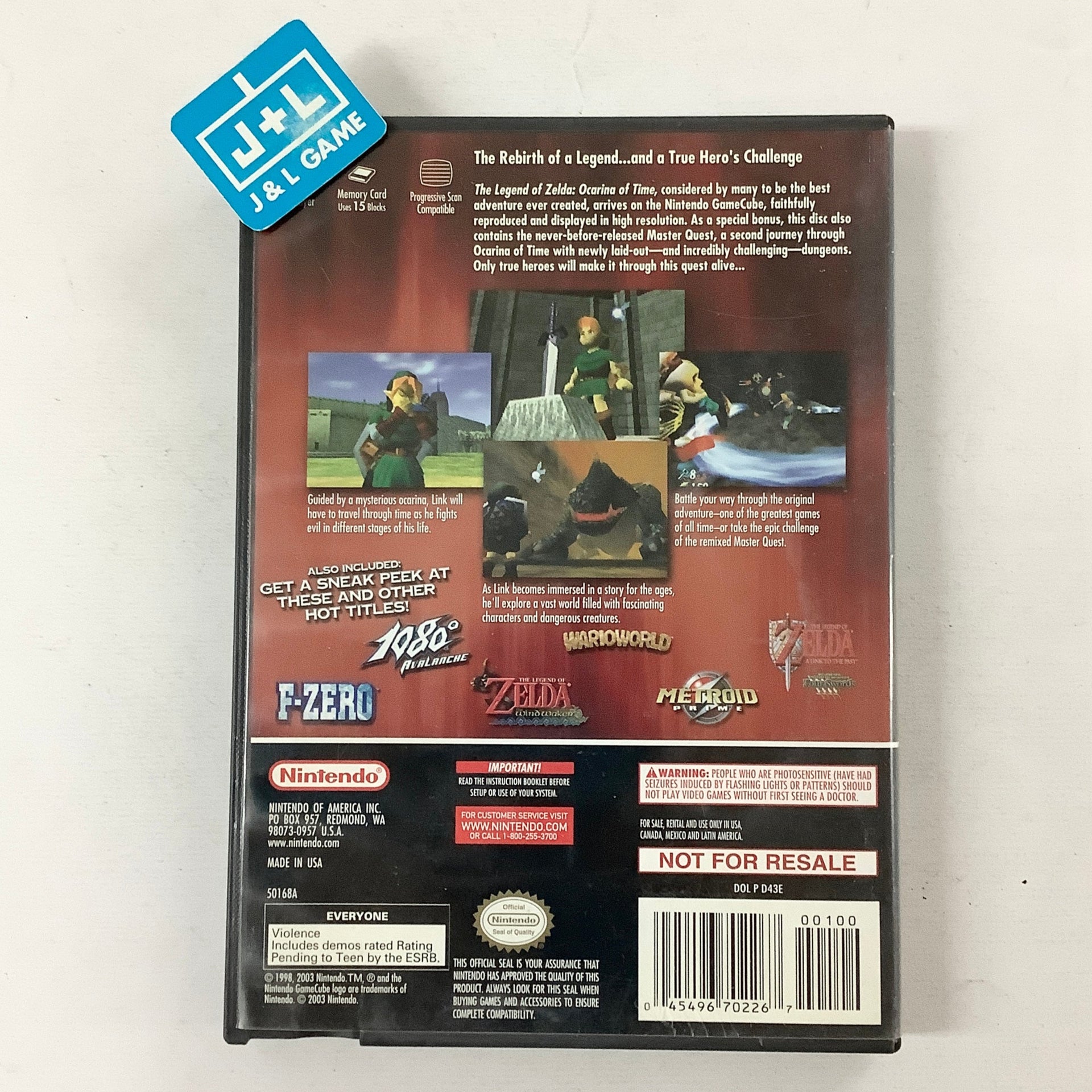 The Legend of Zelda: Ocarina of Time / Master Quest - (GC) GameCube [P ...