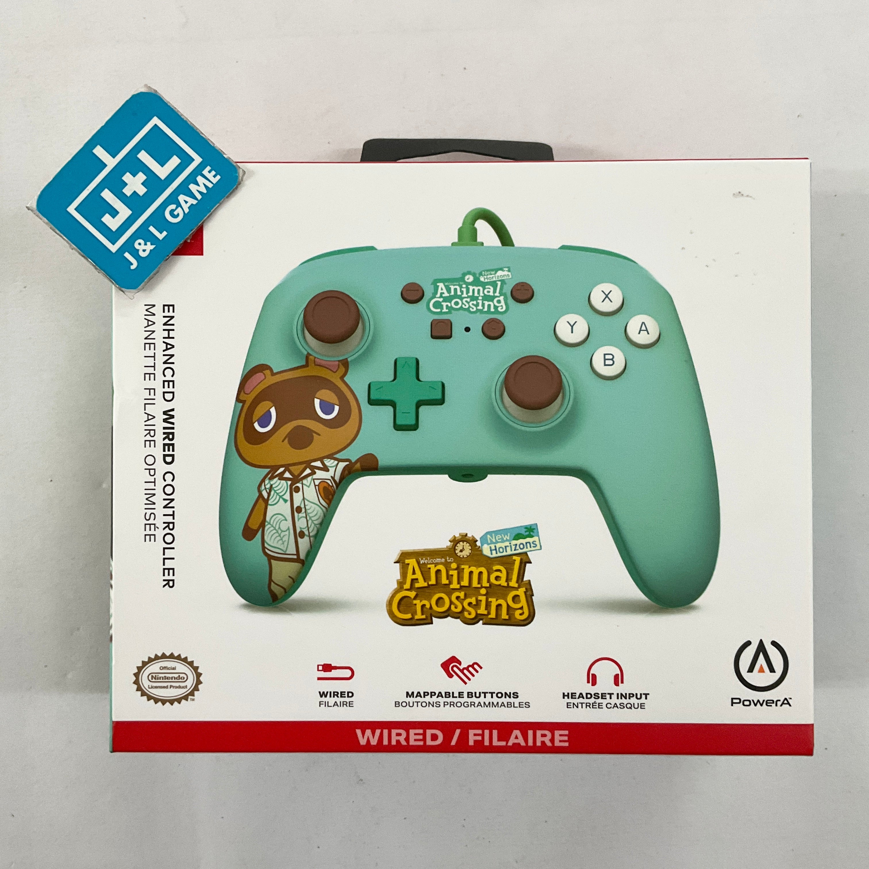 PowerA Enhanced Wired Controller (Animal Crossing: Tom Nook) - (NSW) N ...