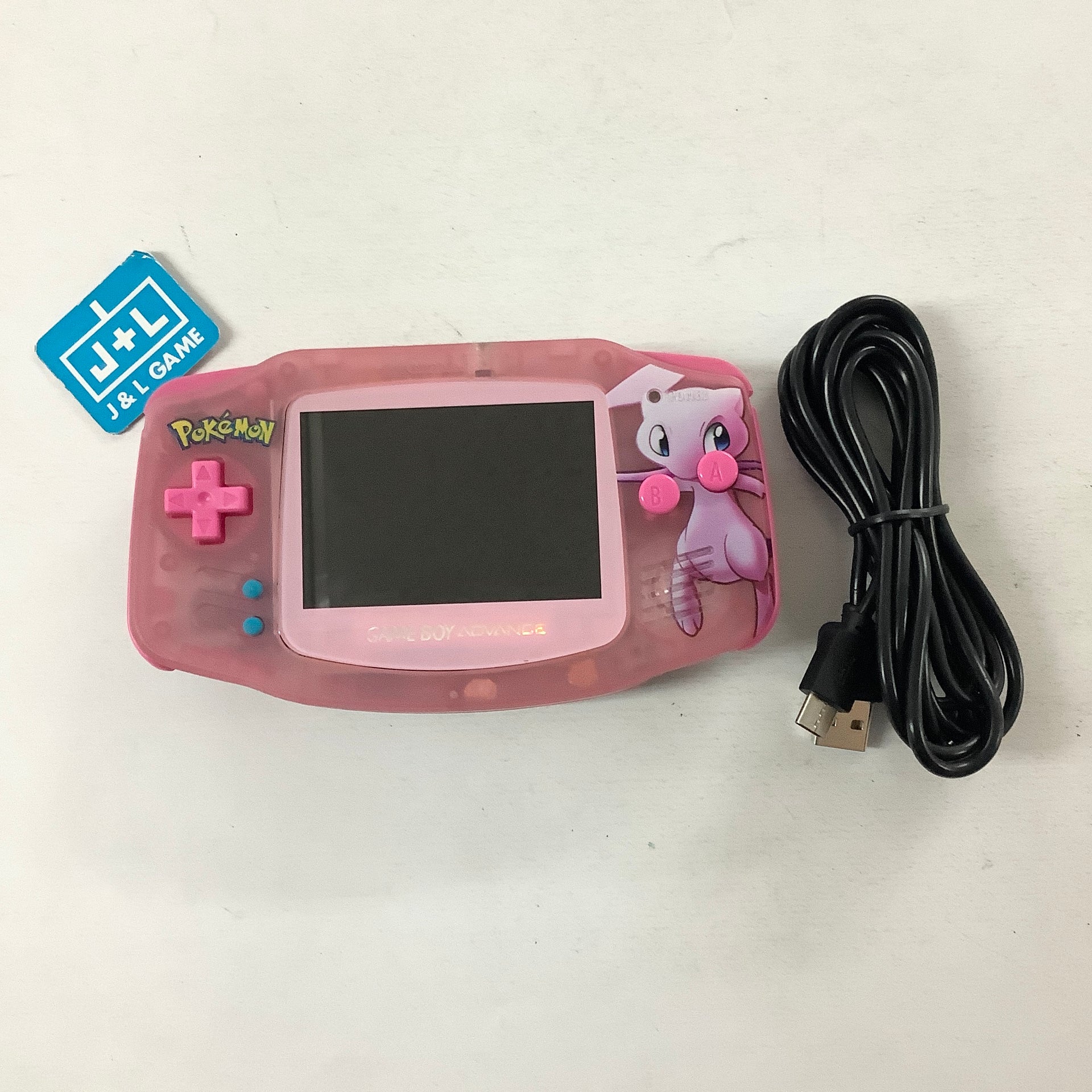 Nintendo Game Boy Advance Console (Clear Pink Custom with Backlight ...