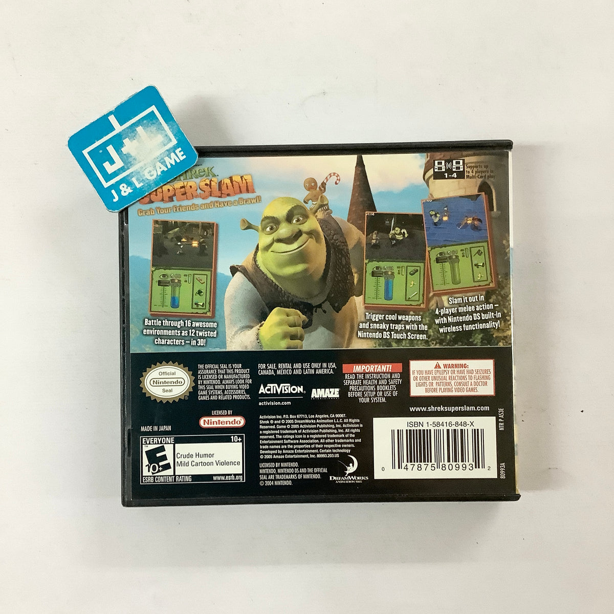 Shrek Super Slam - (NDS) Nintendo DS [Pre-Owned] | J&L Game