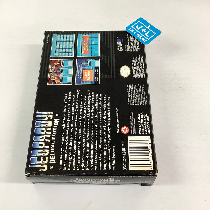 Jeopardy! Deluxe Edition - (SNES) Super Nintendo [Pre-Owned] | J&L Game