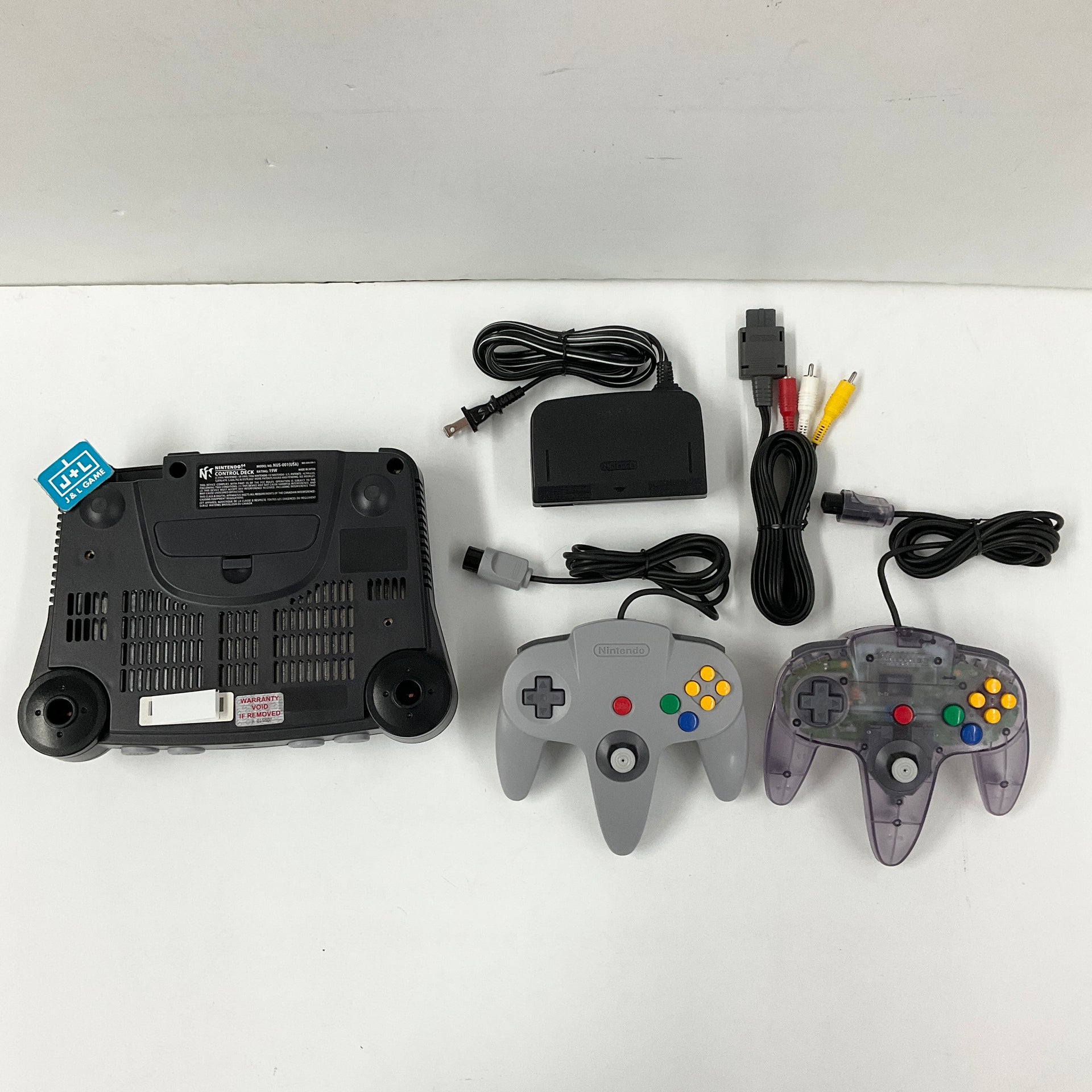 Nintendo 64 Hardware Console (Black w/ Atomic Purple Controller) - (N6 ...