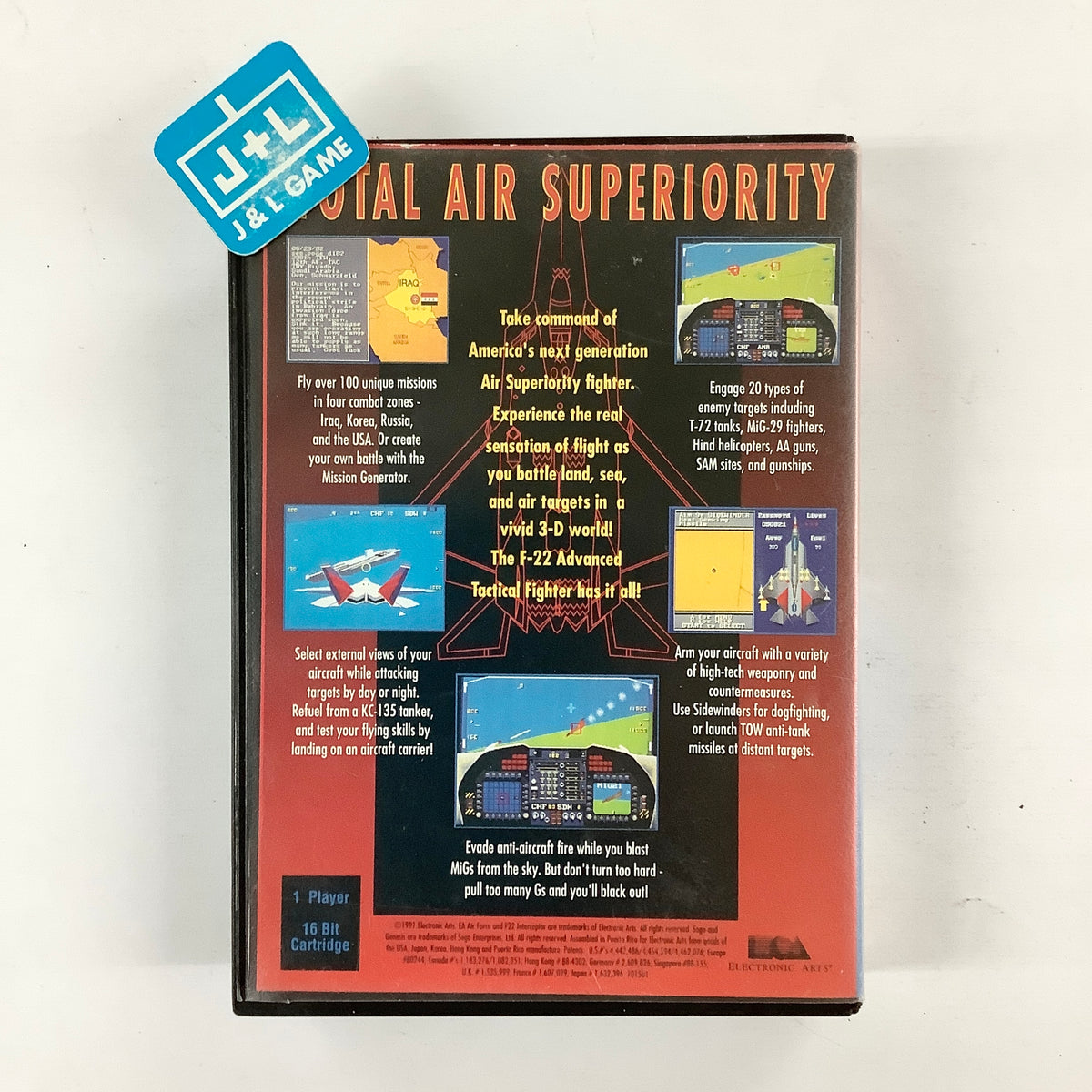 F-22 Interceptor - (SG) SEGA Genesis [Pre-Owned] | J&L Game
