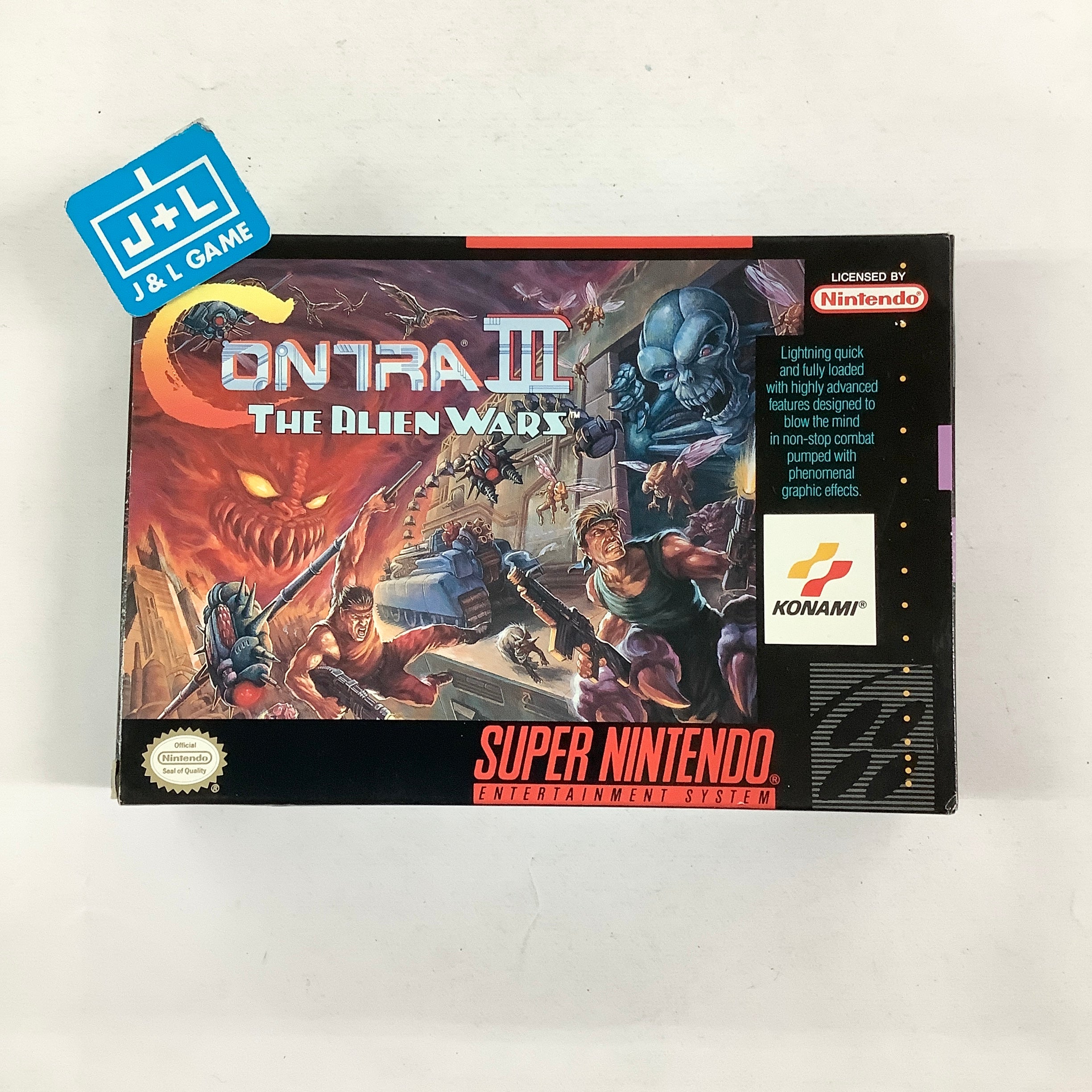 Contra III: The Alien Wars - (SNES) Super Nintendo [Pre-Owned] | J&L Game