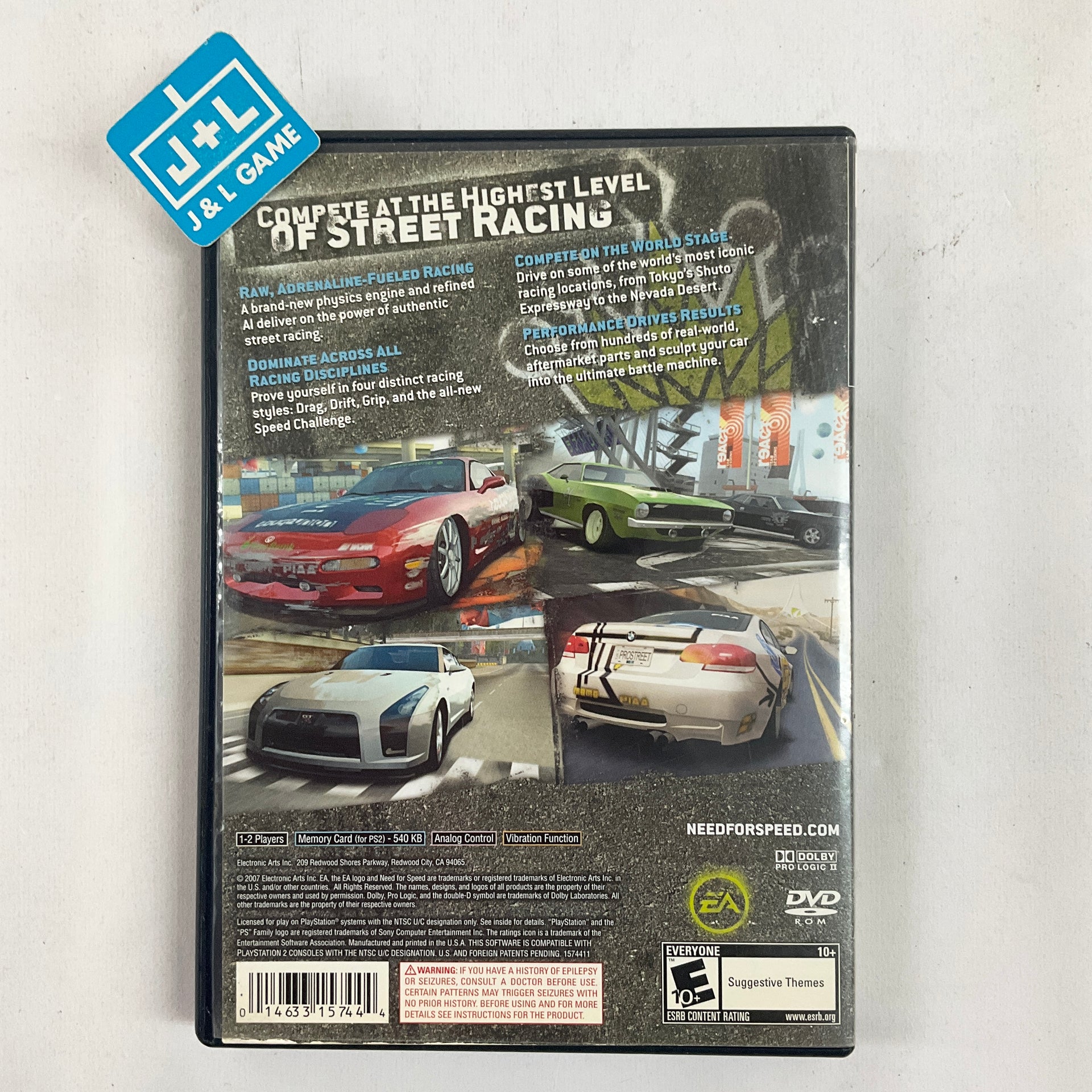 Need for Speed ProStreet - (PS2) PlayStation 2 [Pre-Owned] | J&L Game