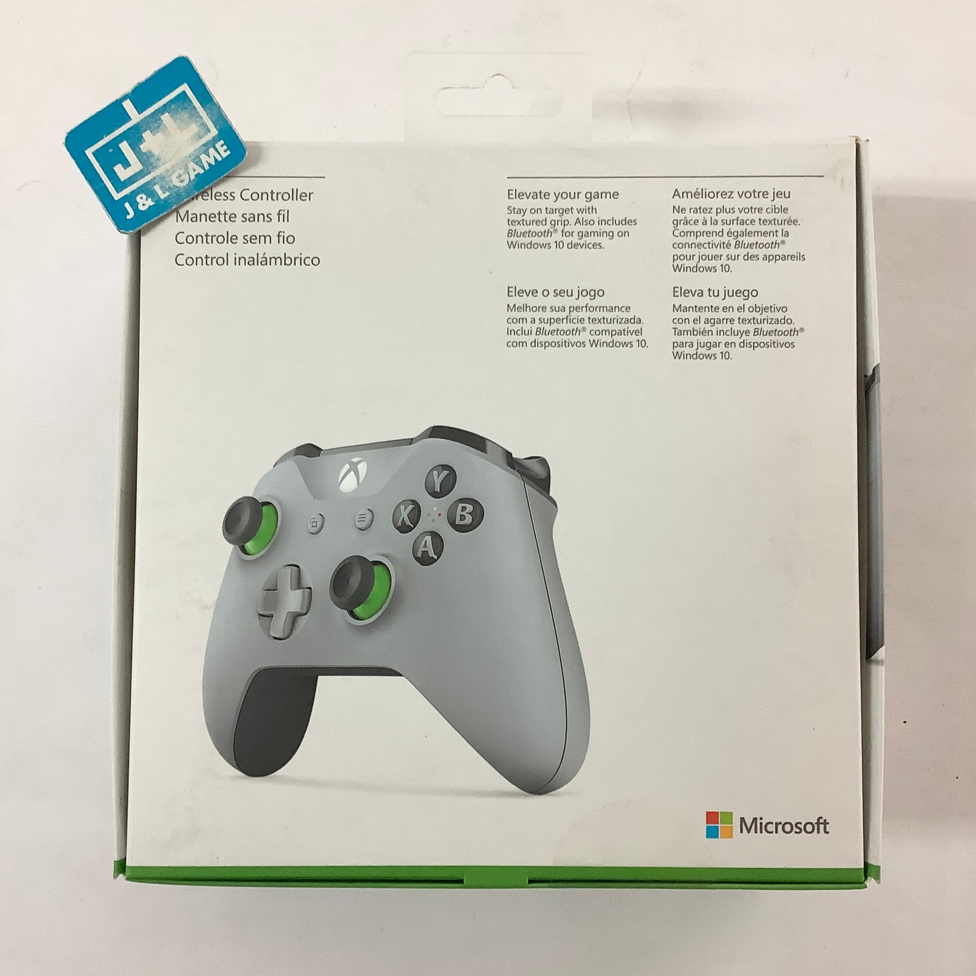 Microsoft Xbox One Wireless Controller (Grey/Green) - (XB1) Xbox One ...