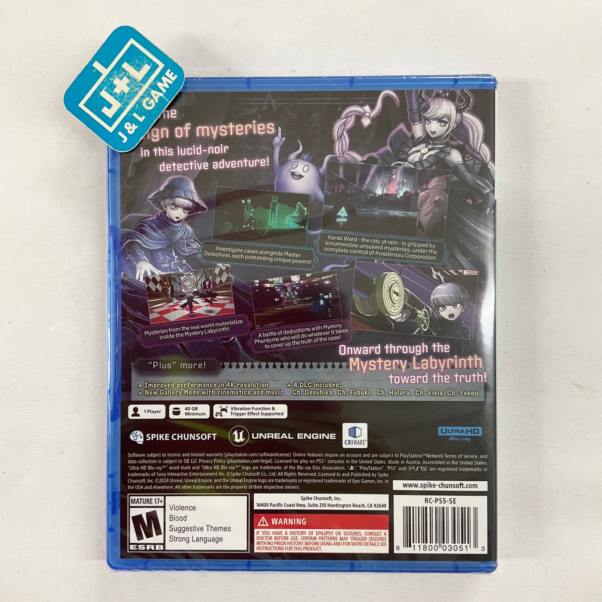 Master Detective Archives: RAIN CODE+ - (PS5) PlayStation 5 | J&L Game