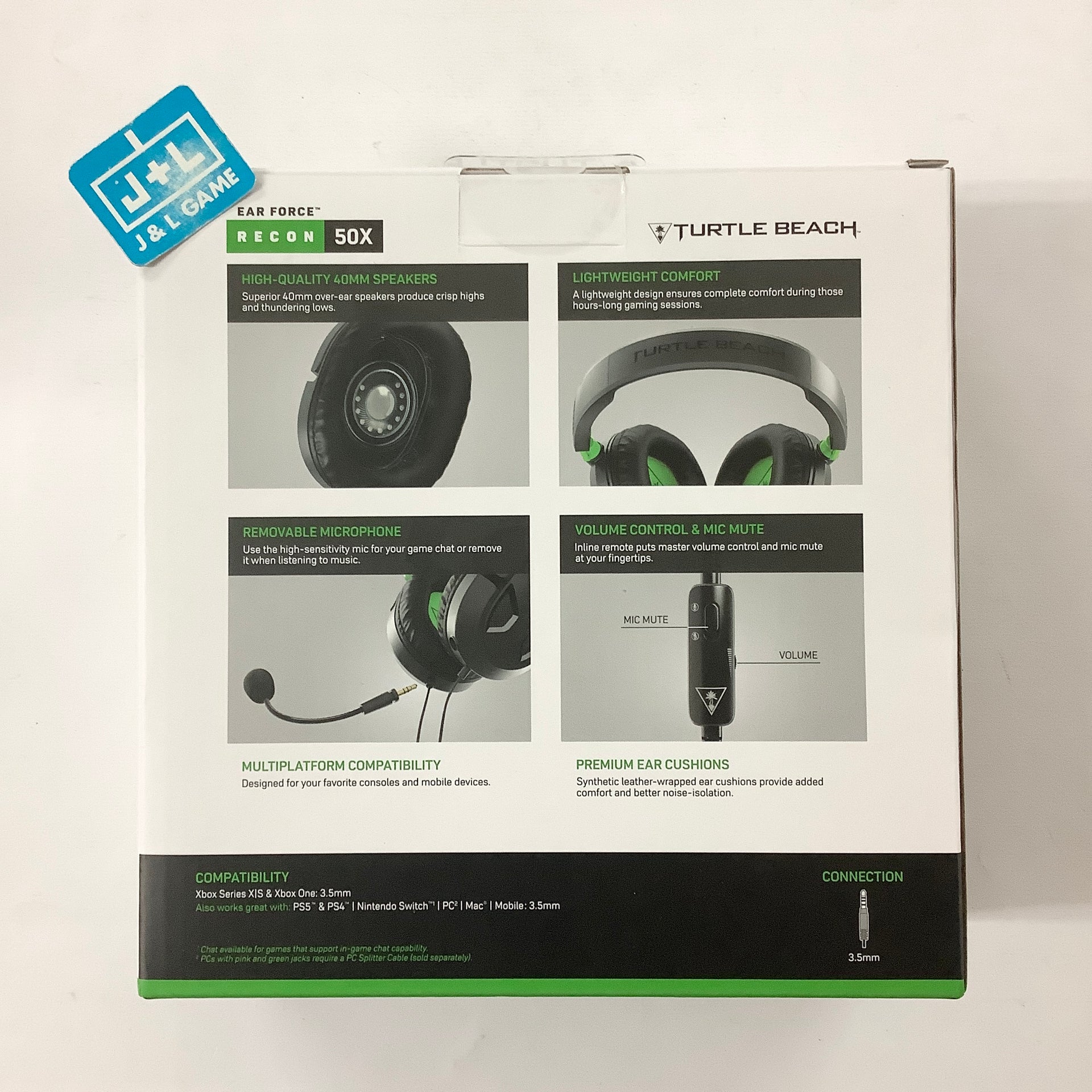 Turtle Beach Recon 50X Wired Gaming Headset - (XSX) Xbox Series X | J&L ...