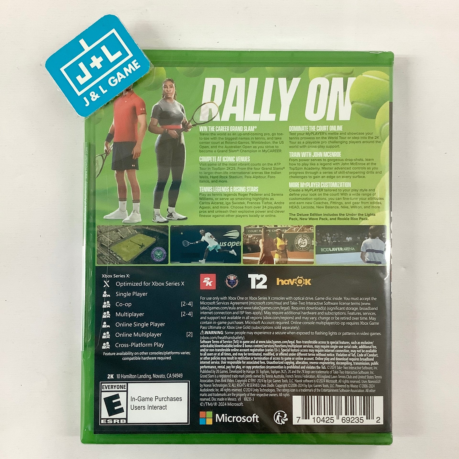 TopSpin 2K25 (Deluxe Edition) - (XSX) Xbox Series X | J&L Game