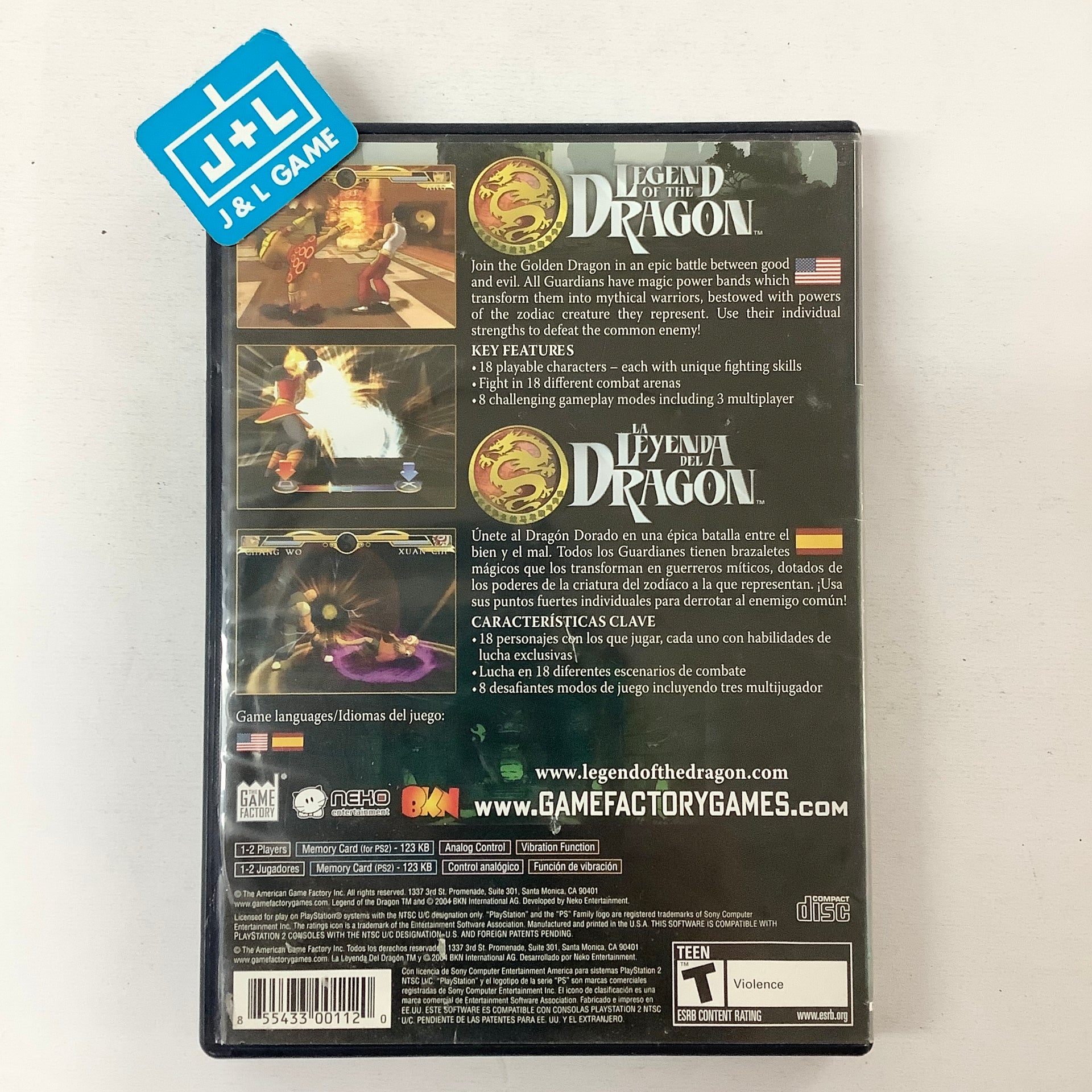 Legend of the Dragon - (PS2) PlayStation 2 [Pre-Owned] | J&L Game