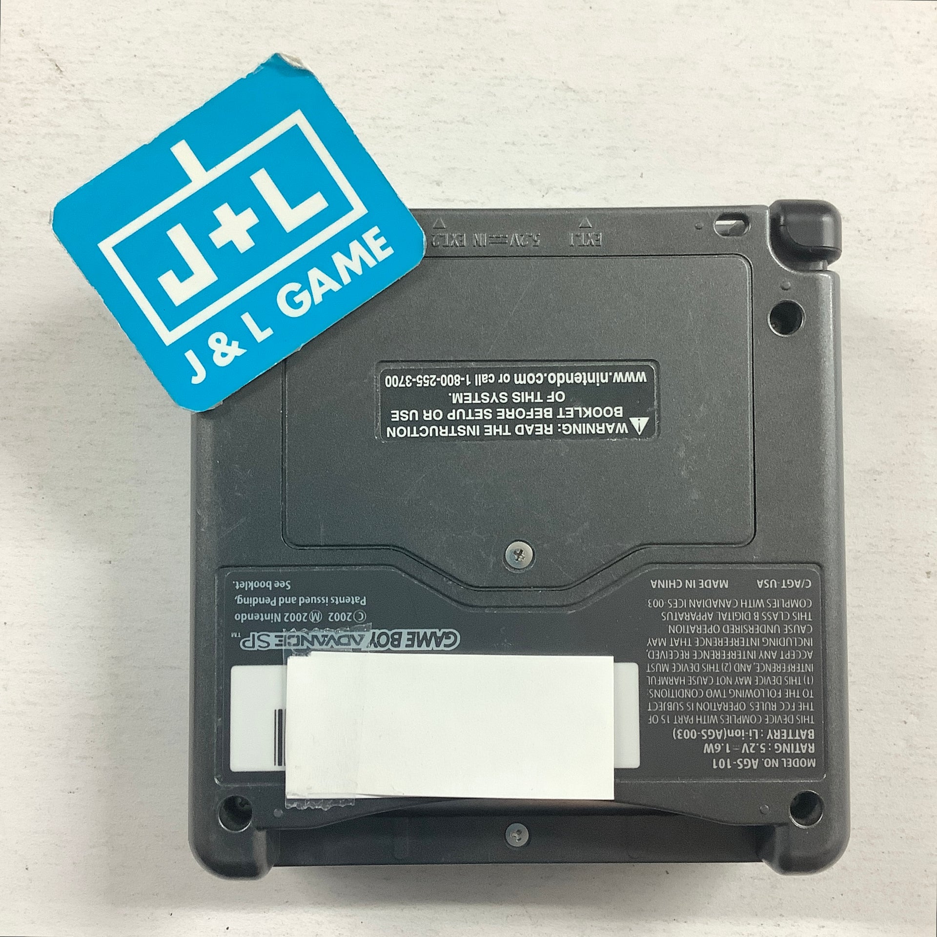 Nintendo Game Boy Advance SP Console AGS - 101 (Graphite) - (GBA) Game ...